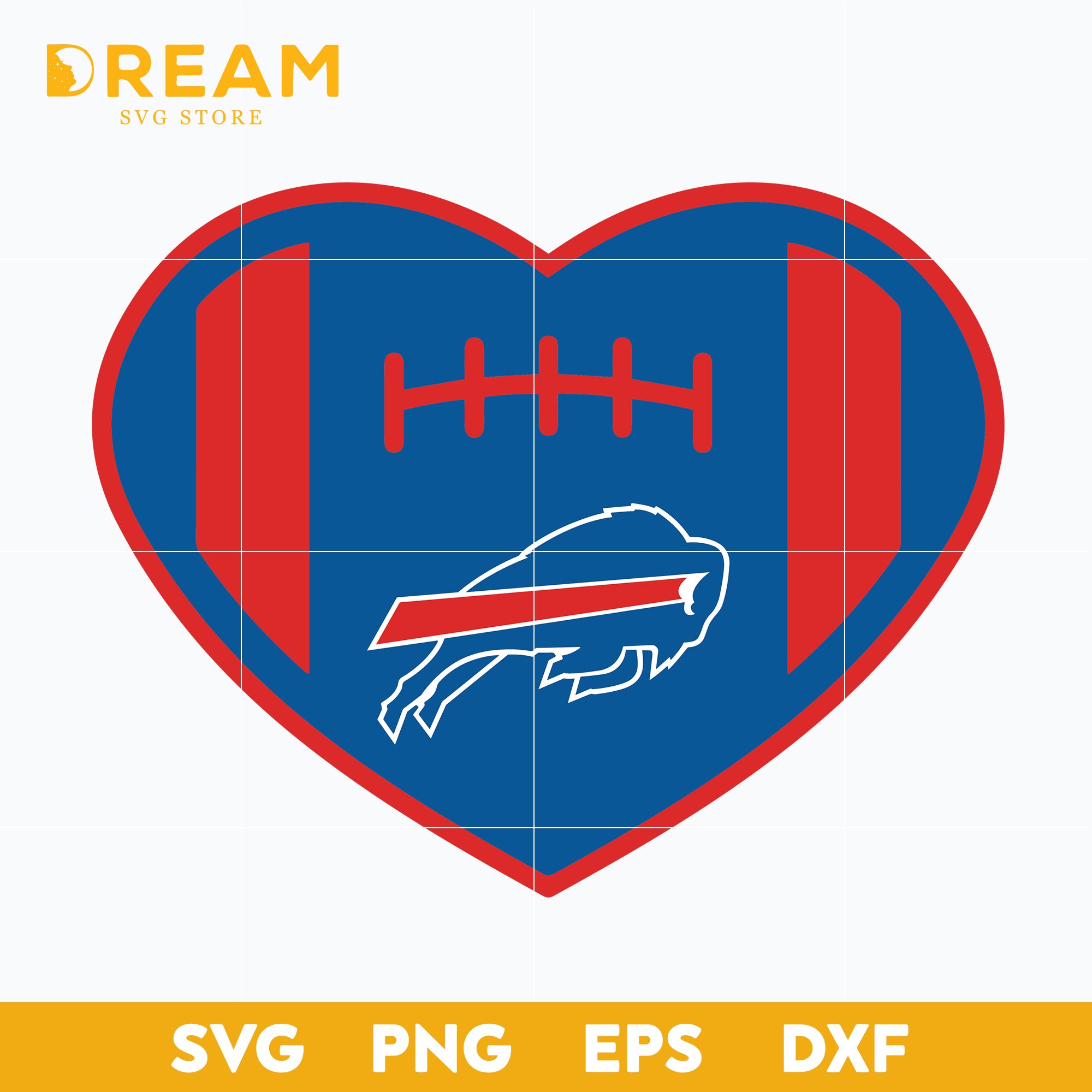 Buffalo Bills heart svg, Bills heart svg, Nfl svg, png, dxf, eps digit ...