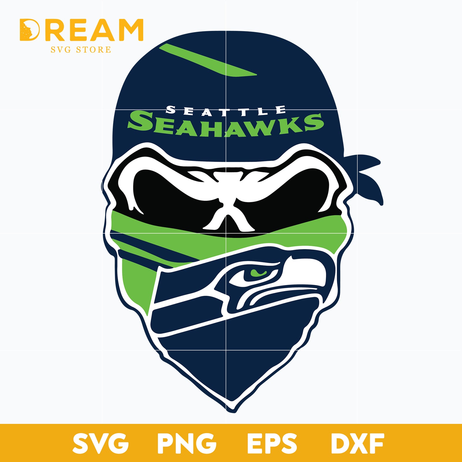 Seattle Seahawks skull svg, seahawks skull svg, Nfl svg, png, dxf, eps