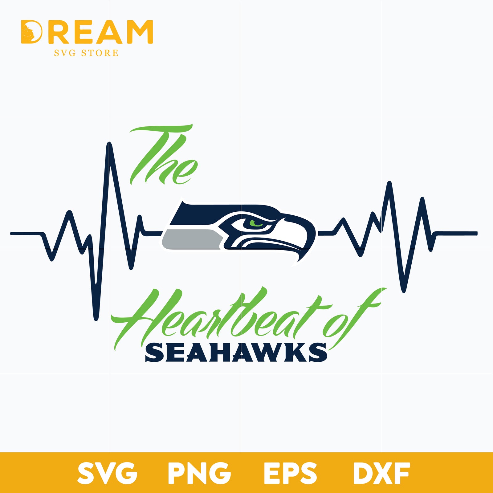 The heartbeat of seahawks svg, seattle Seahawks svg, seahawks svg, Nfl