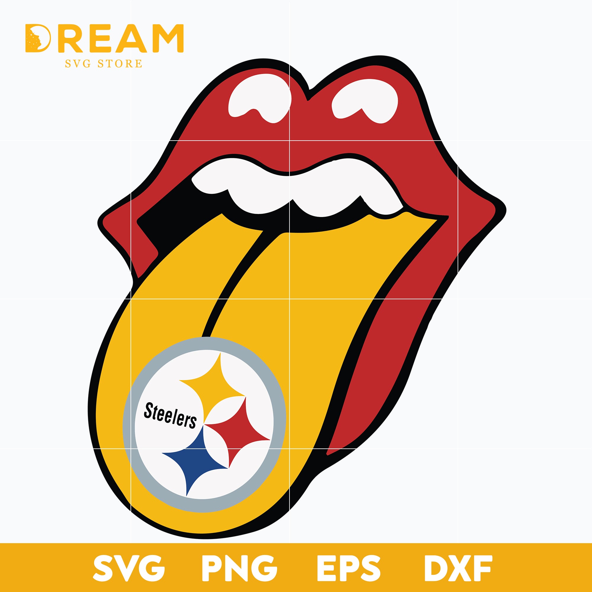 Pittsburgh Steelers lip svg, Steelers svg, Nfl svg, png, dxf, eps digi ...