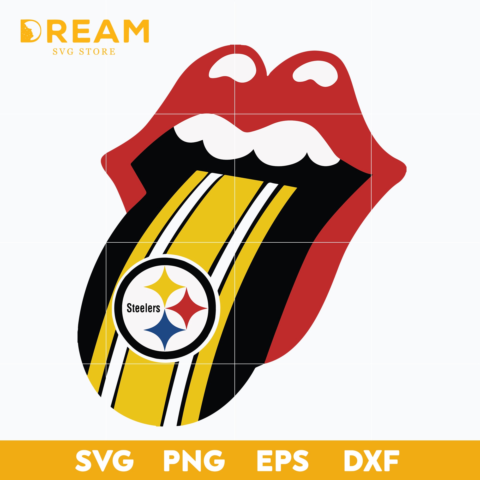 Pittsburgh Steelers lip svg, Steelers svg, Nfl svg, png, dxf, eps digi ...