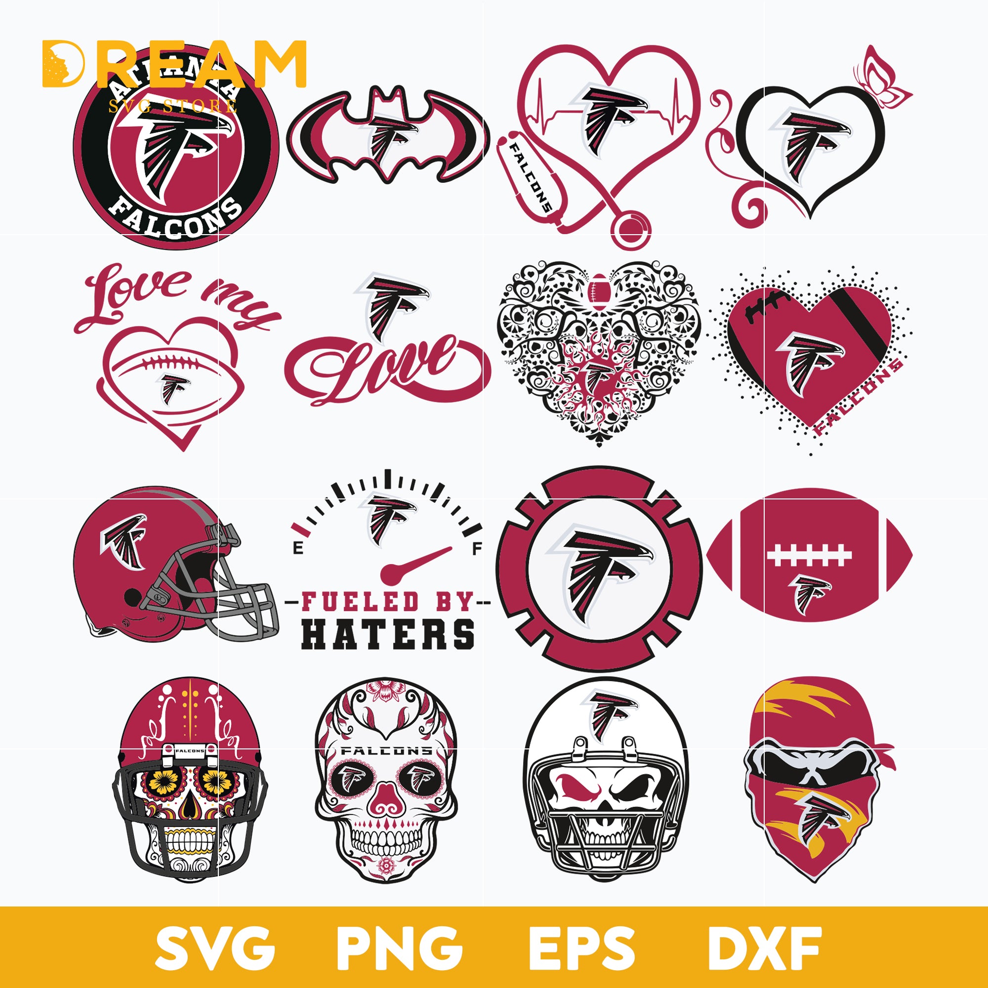 Atlanta Falcons Bundle svg, Falcons Bundle svg, Sport svg, Nfl svg, pn ...