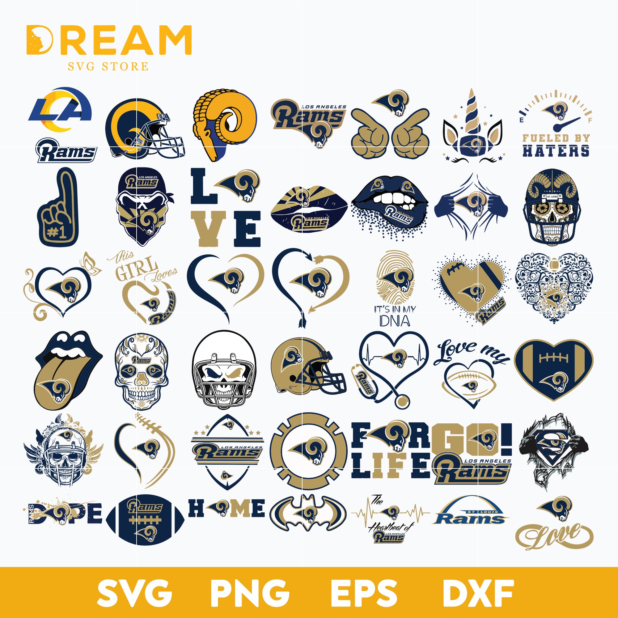 Los Angeles Rams Bundle svg, Rams Bundle svg, Sport svg, Nfl svg, png ...