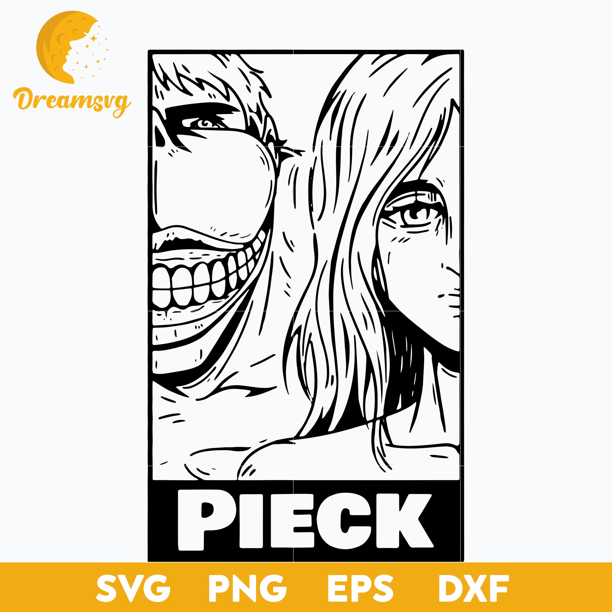 Pieck Titan Svg, Attack On Titan Svg, Anime Cartoon Svg, Anime Svg, pn ...