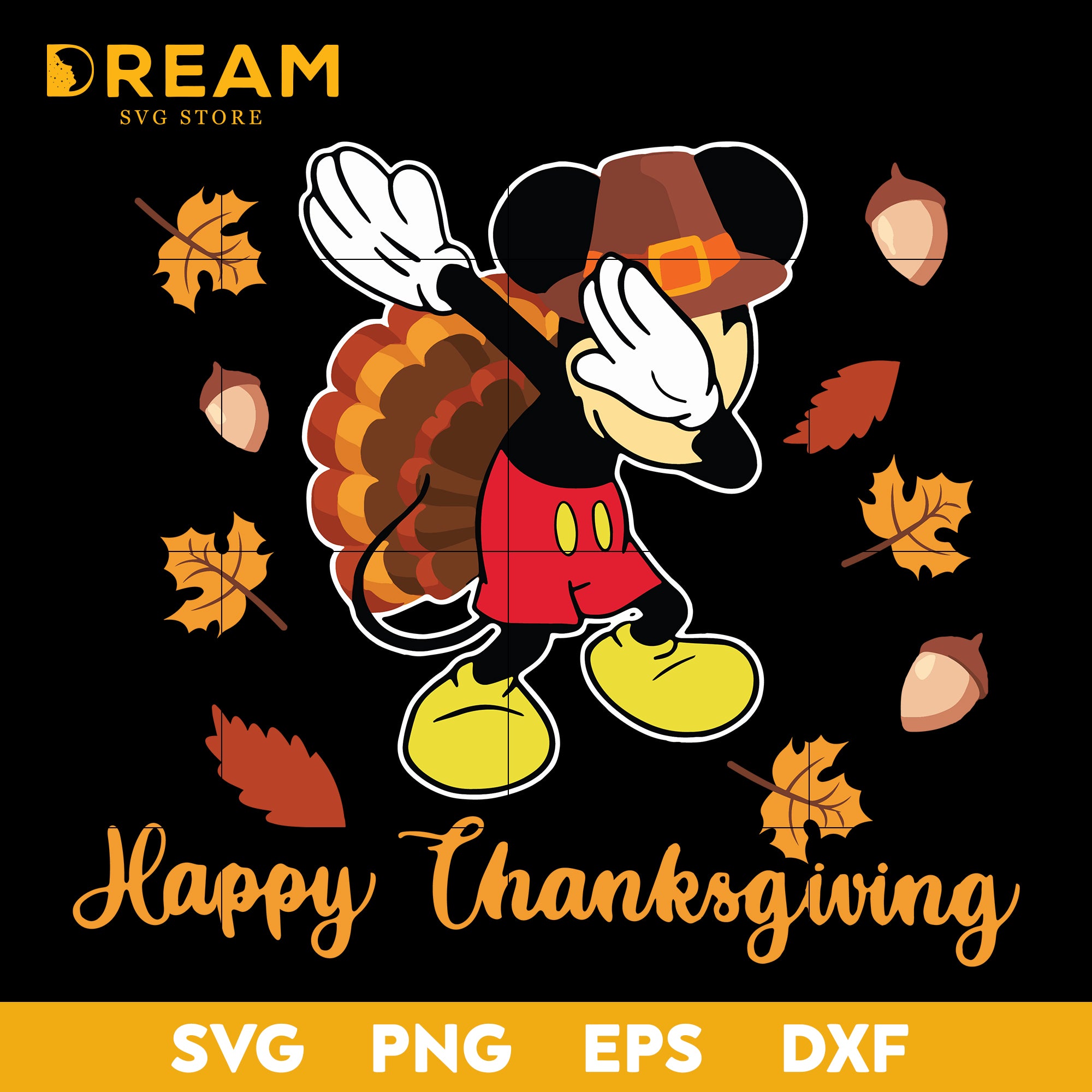 Happy thanksgiving mickey mouse turkey svg, Thanksgiving day svg, png ...