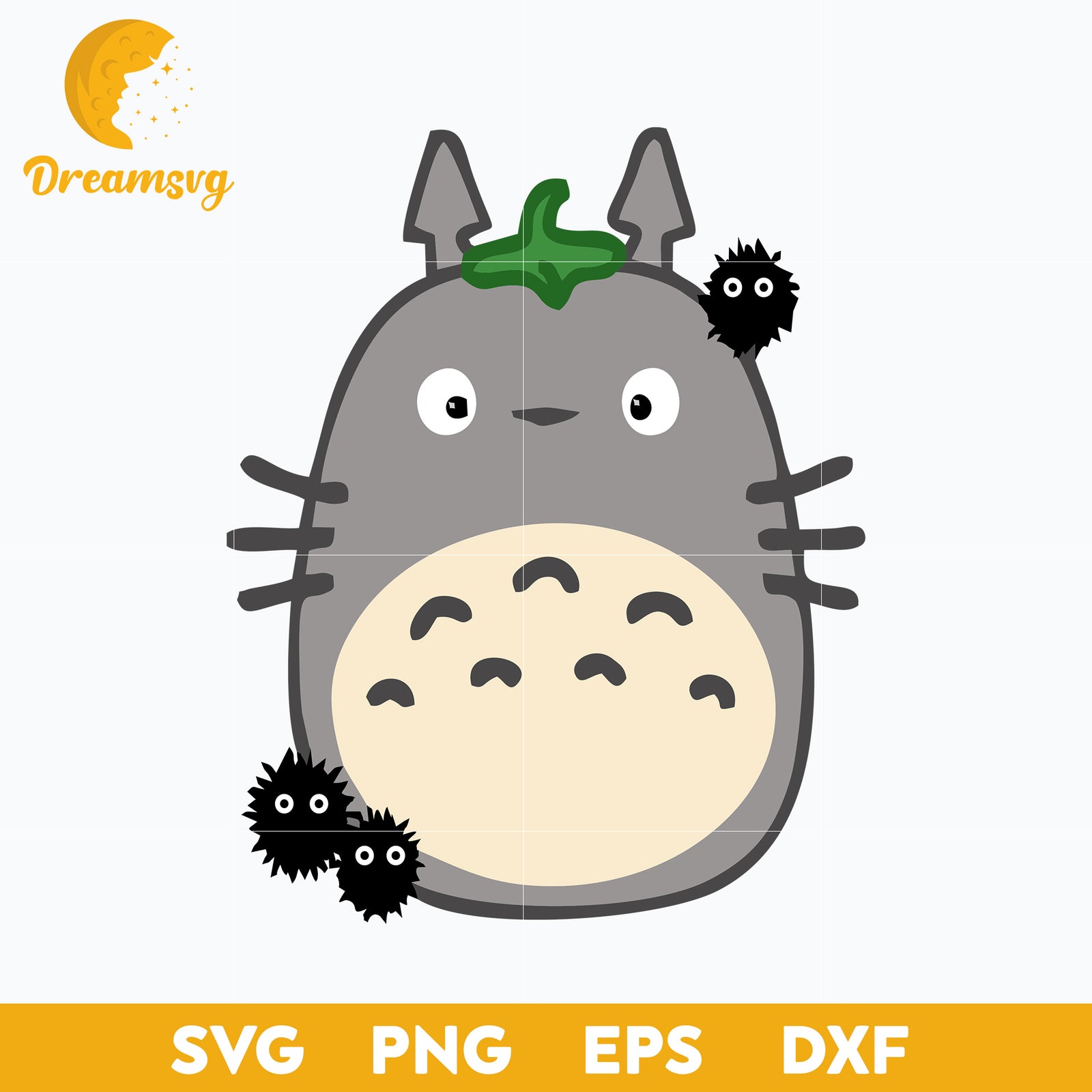 My Neighbor Totoro Svg, Totoro Svg, cartoon svg, png, dxf, eps digital