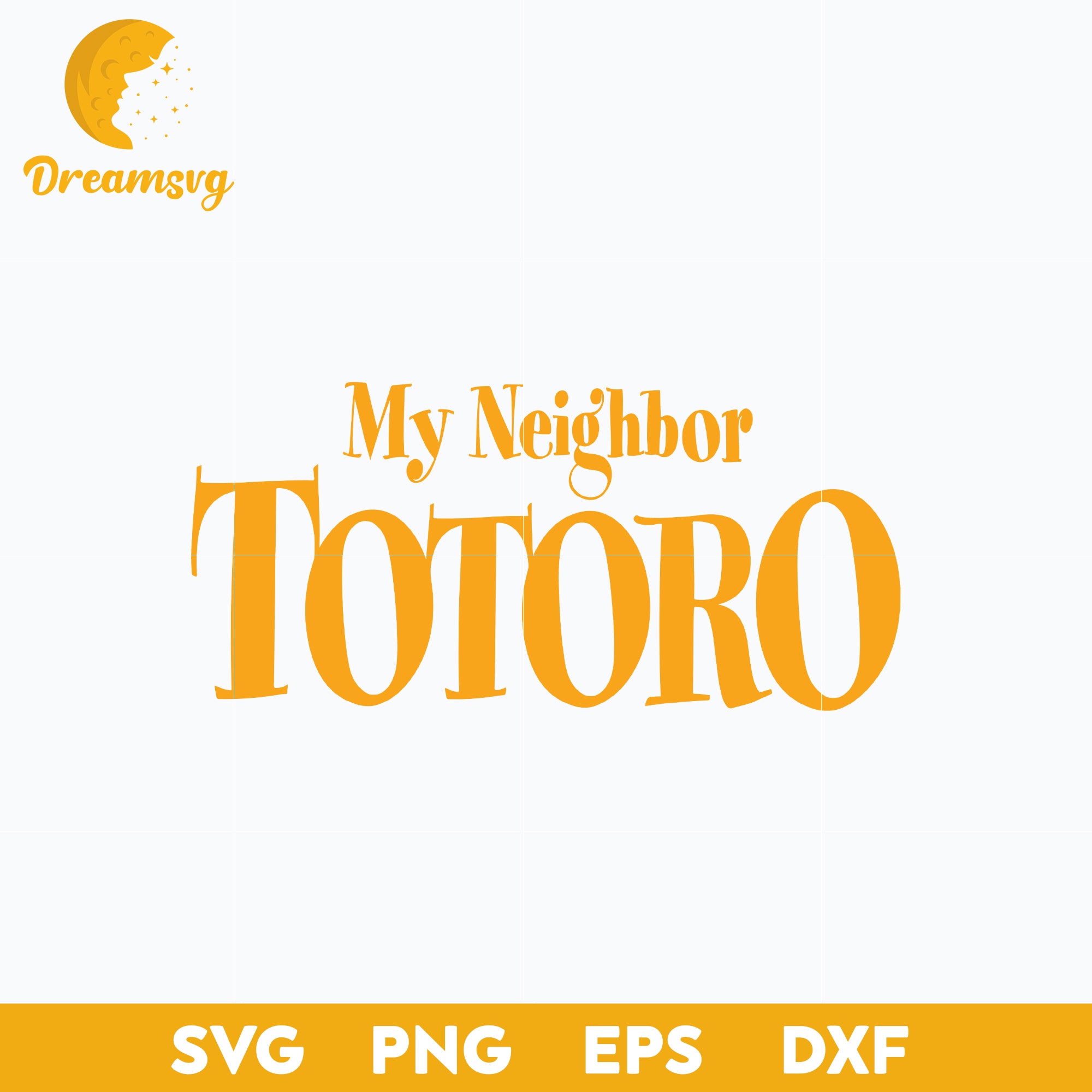 Font my Neighbor Totoro Bundle Svg, Totoro Svg, cartoon svg, png, dxf ...