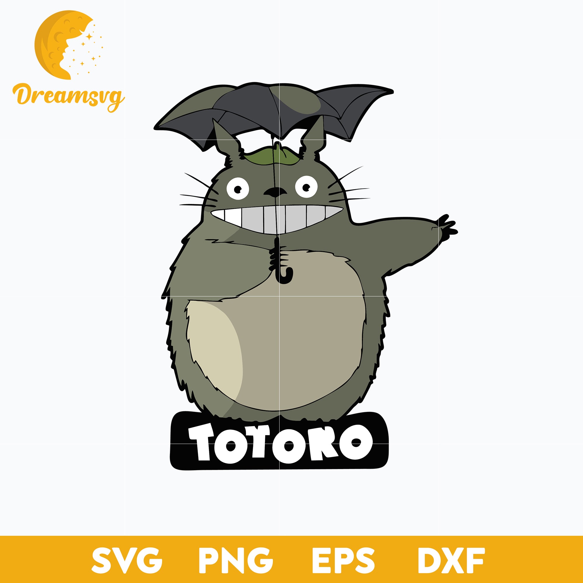 My Neighbor Totoro Svg, Totoro Svg, cartoon svg, png, dxf, eps digital ...
