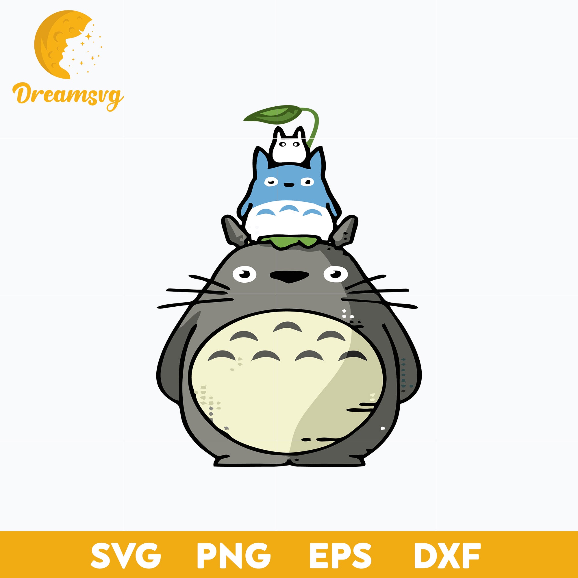 My Neighbor Totoro Svg, Totoro Svg, cartoon svg, png, dxf, eps digital ...