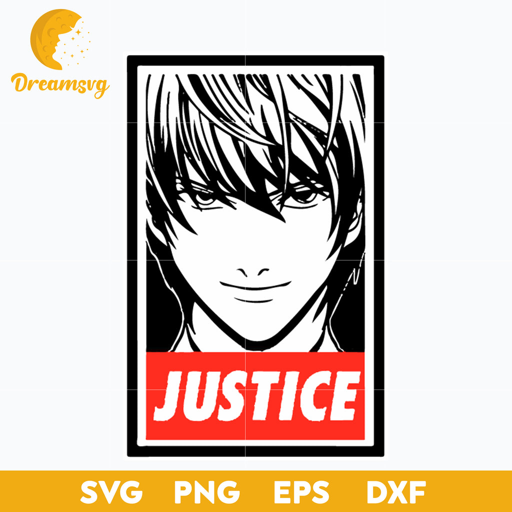 Yagami Raito Svg, Kira Svg, Death Note Svg, Justice Svg, Japanese Cart