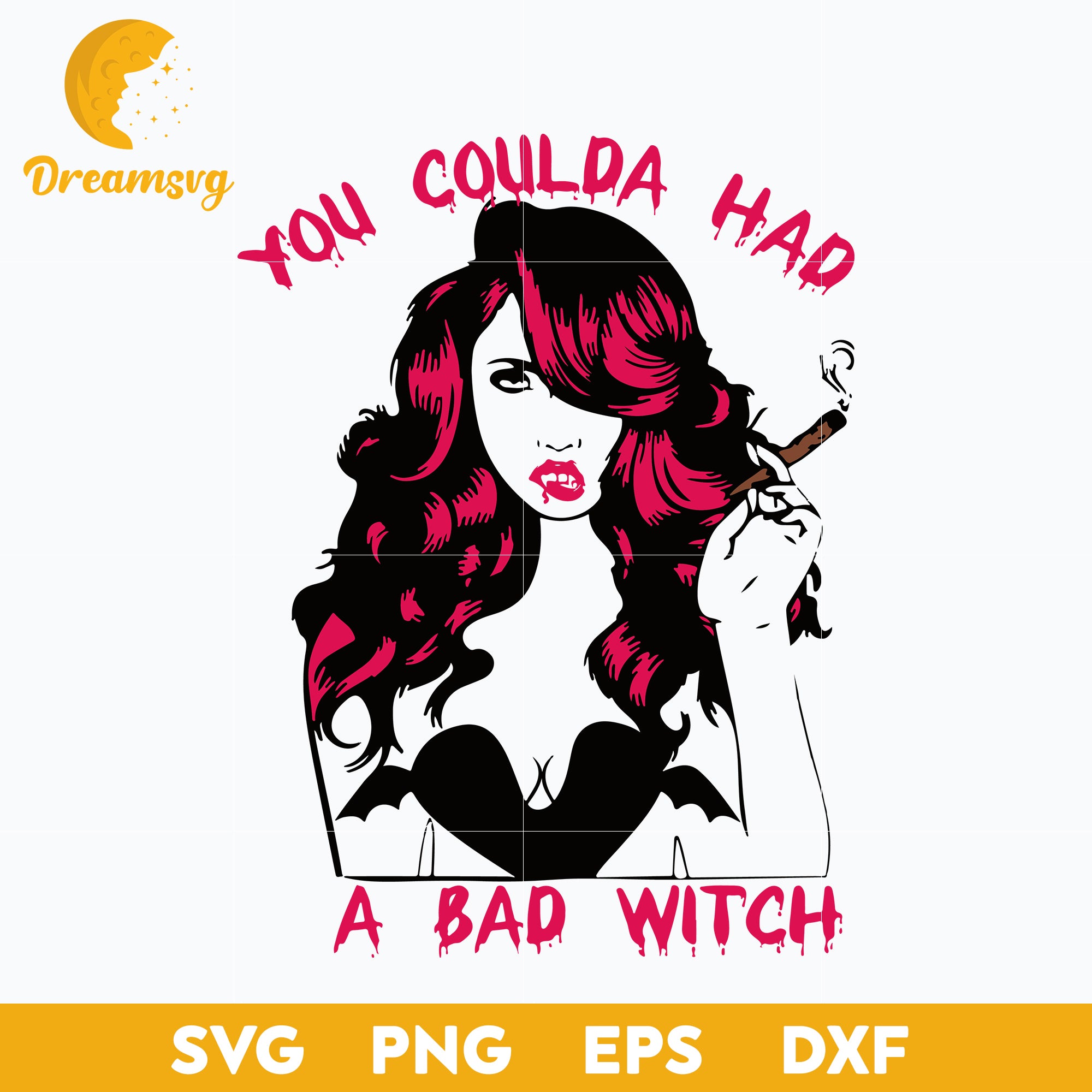 You Coulda Had A Bad Witch svg, Halloween svg, png, dxf, eps digital f ...