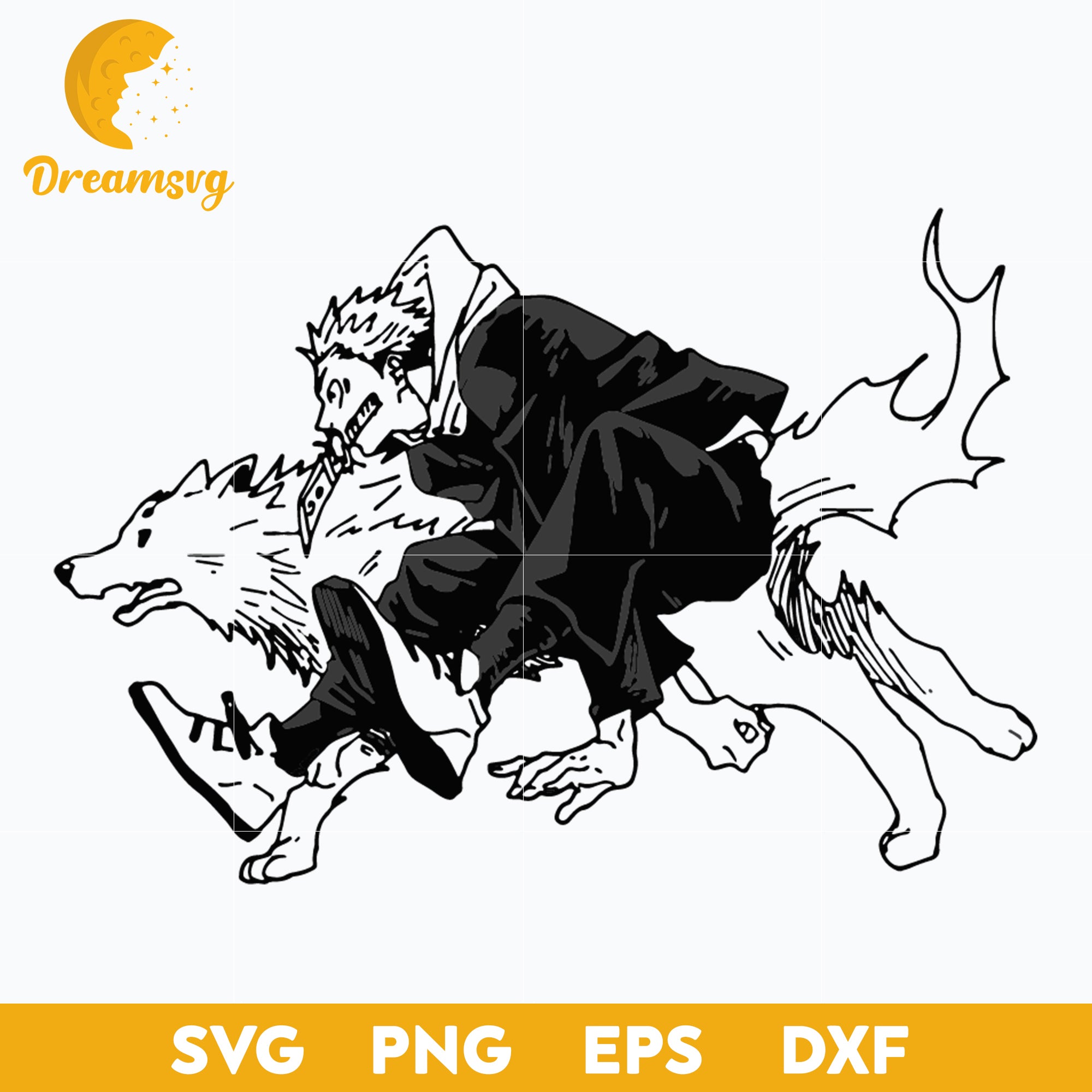 Yuji Itadori And Divine Dogs Svg, Jujutsu Kaisen Svg, Anime Svg, Anime ...