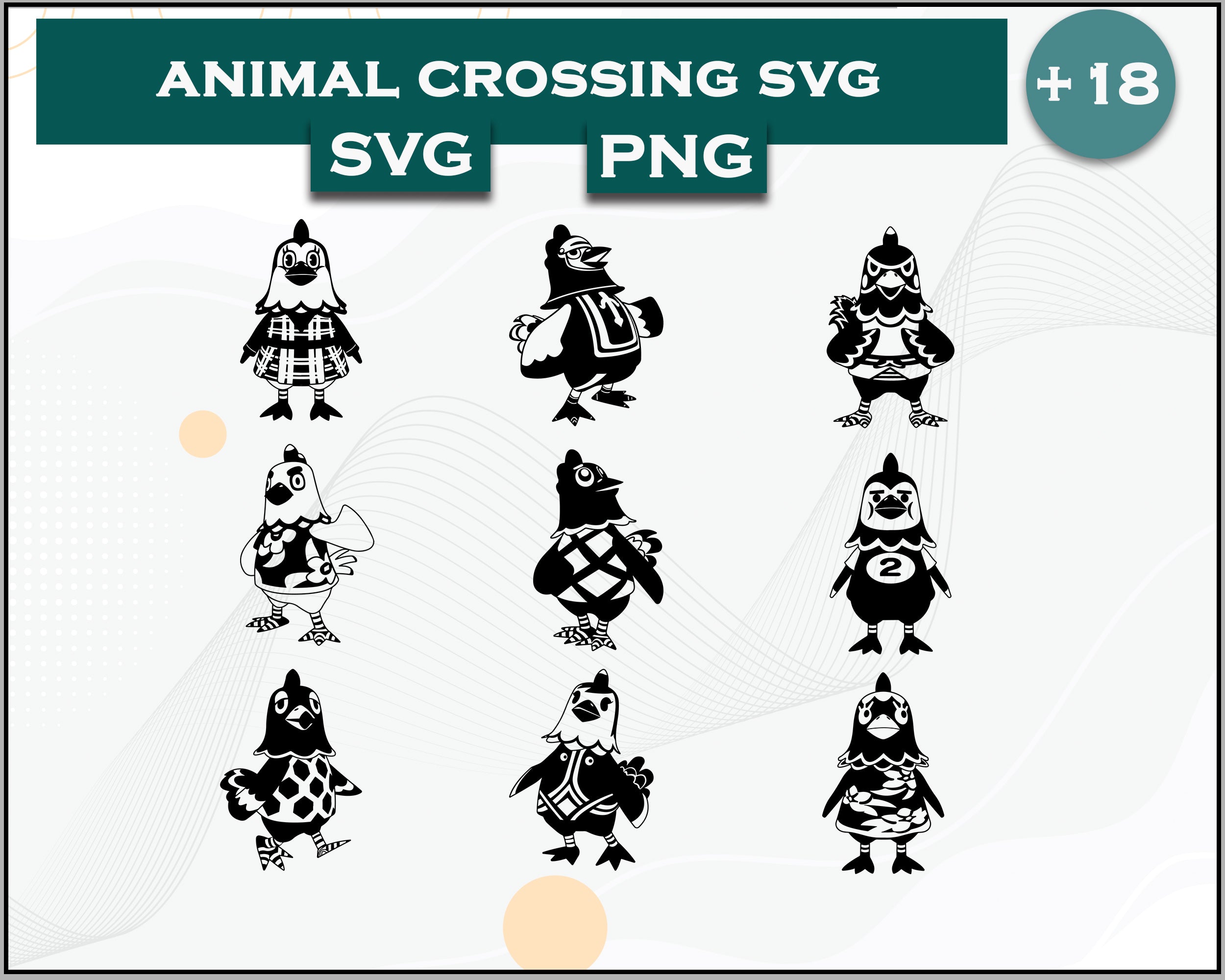 18+ Chicken Svg Bundle, Animal Crossing Svg Bundle, Animal Crossing Sv ...