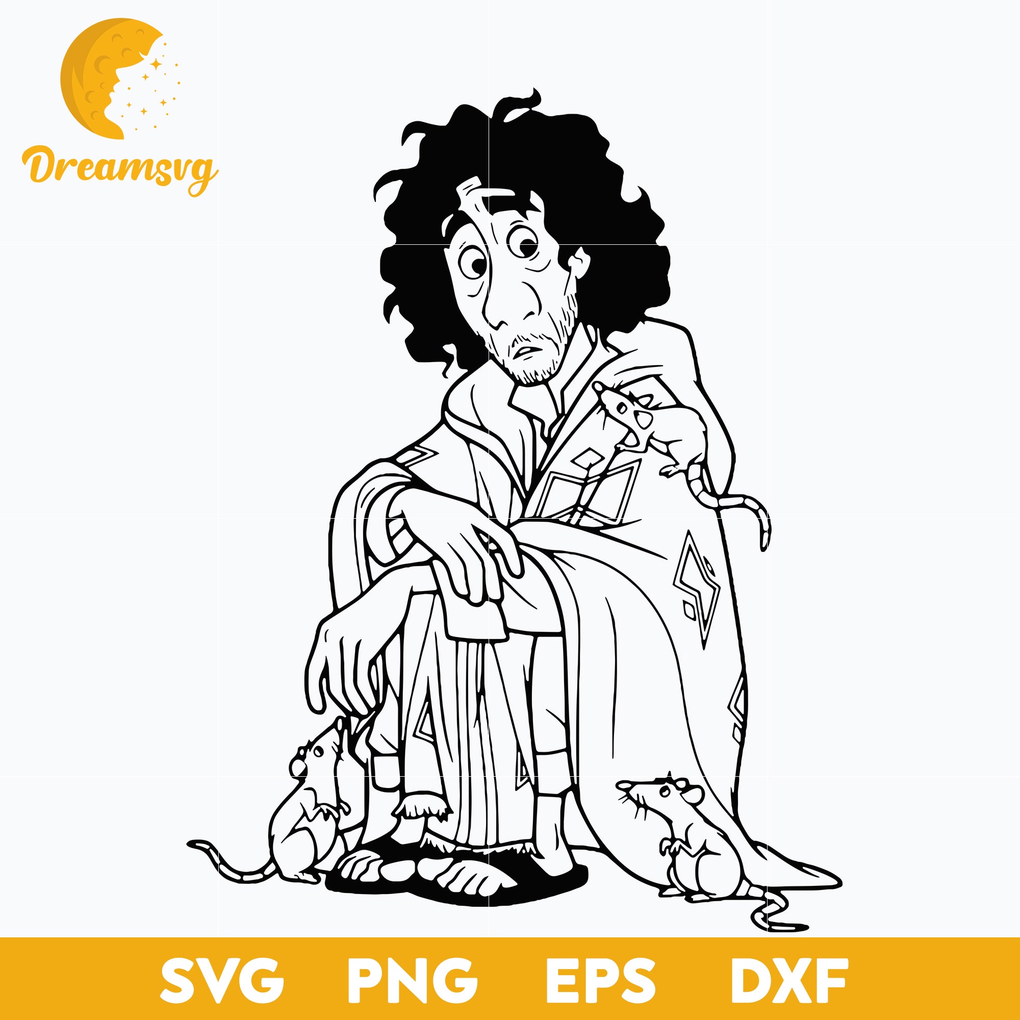 Bruno Madrigal outline svg, Bundle Encanto svg, Birthday Party svg, Bi ...