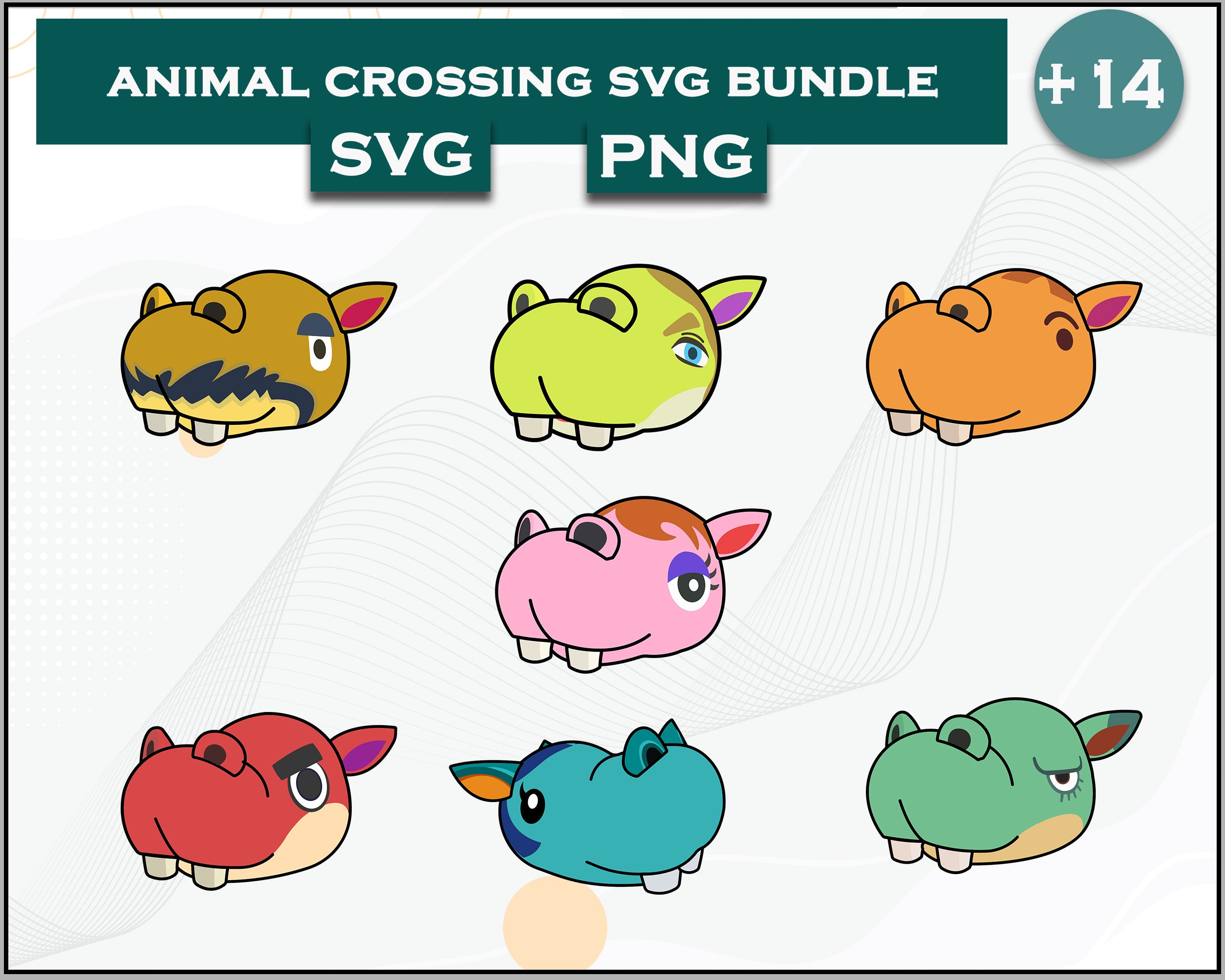 14+ Hippo Svg Bundle, Animal Crossing Svg Bundle, Animal Crossing Svg ...