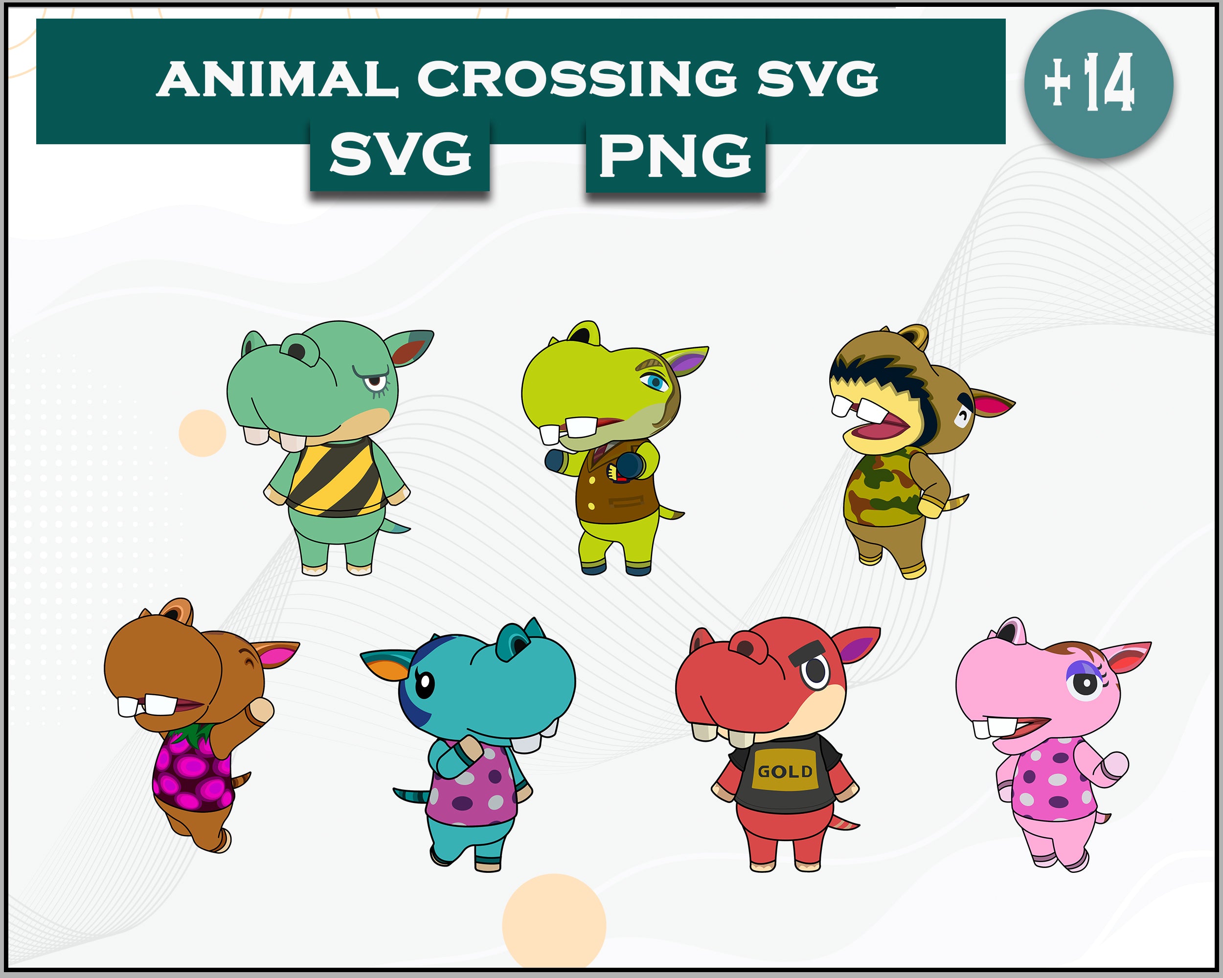14+ Hippo Svg Bundle, Animal Crossing Svg Bundle, Animal Crossing Svg ...