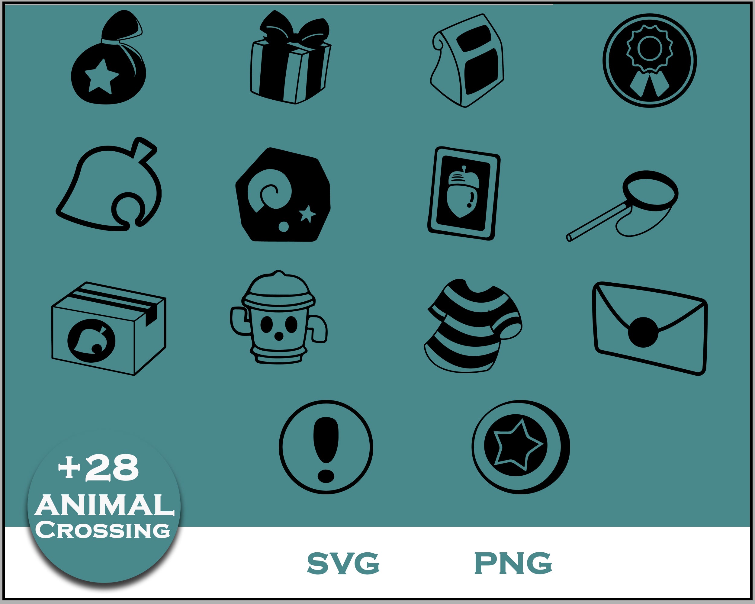 28+ Item icons Svg Bundle, Animal Crossing Svg Bundle, Animal Crossing ...