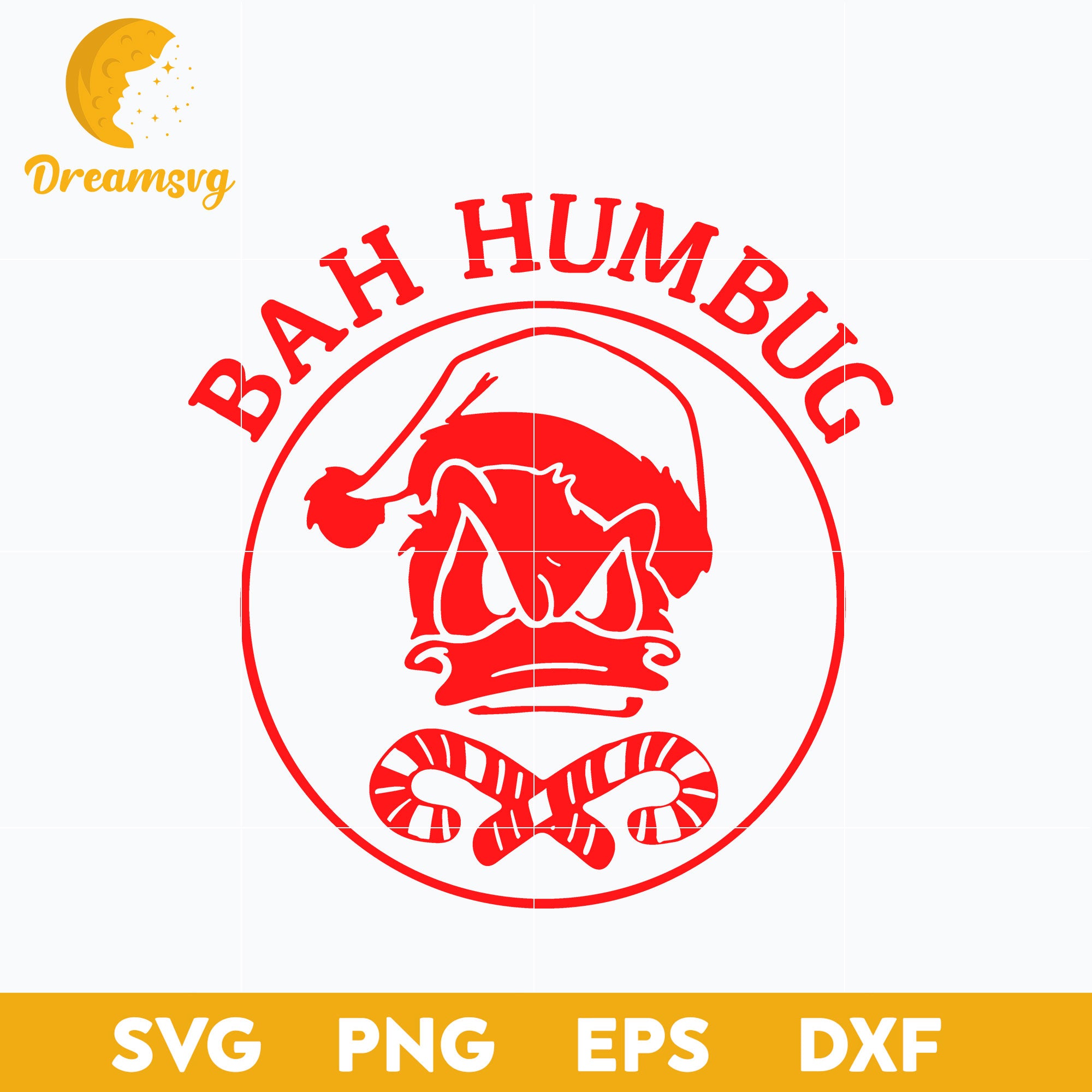 Donald Duck Bah Humbug Christmas SVG, Christmas SVG, PNG DXF EPS Digit ...