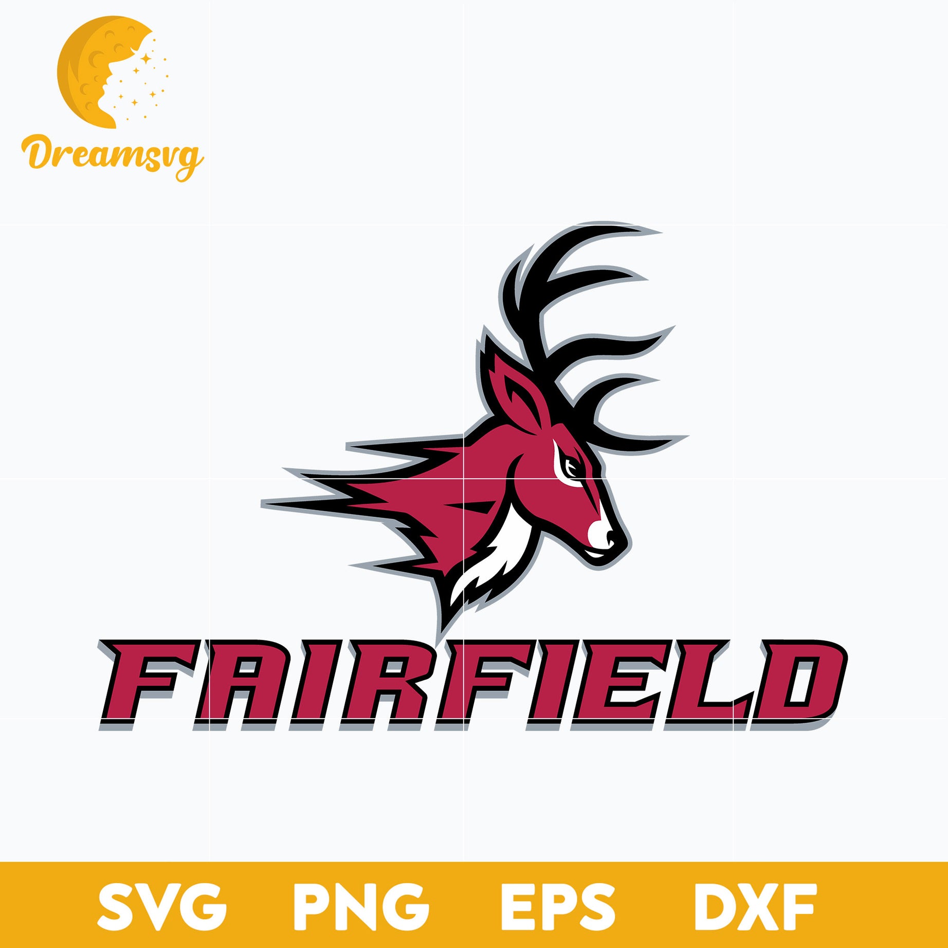 Fairfield Stags Svg, Logo Ncaa Sport Svg, Ncaa Svg, Png, Dxf, Eps Down ...