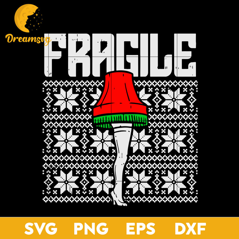 Fragile Leg Lamp Ugly Christmas SVG, Christmas SVG, PNG DXF EPS Digita