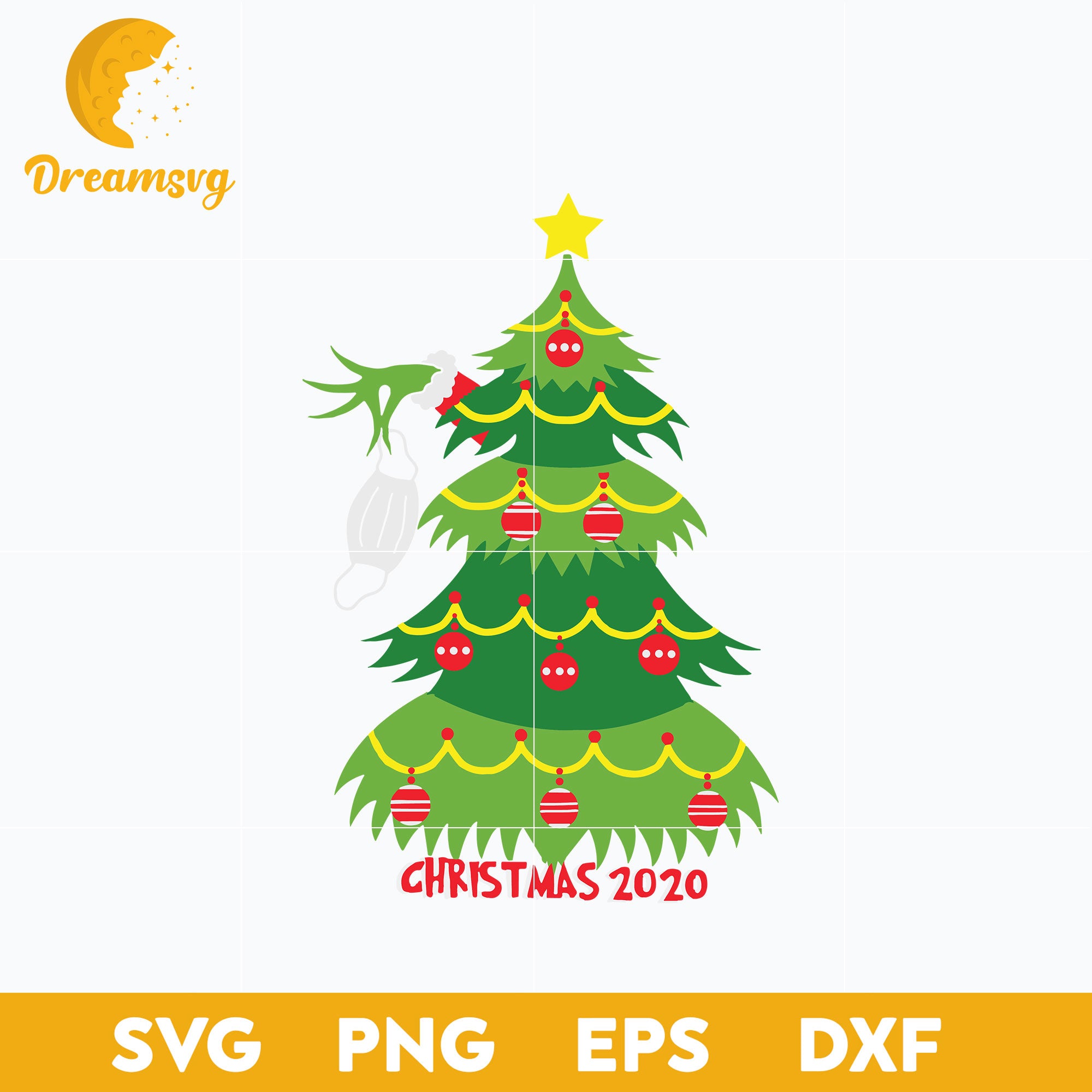 Grinch Christmas Tree 2020 SVG, Christmas SVG, PNG DXF EPS Digital Fil ...