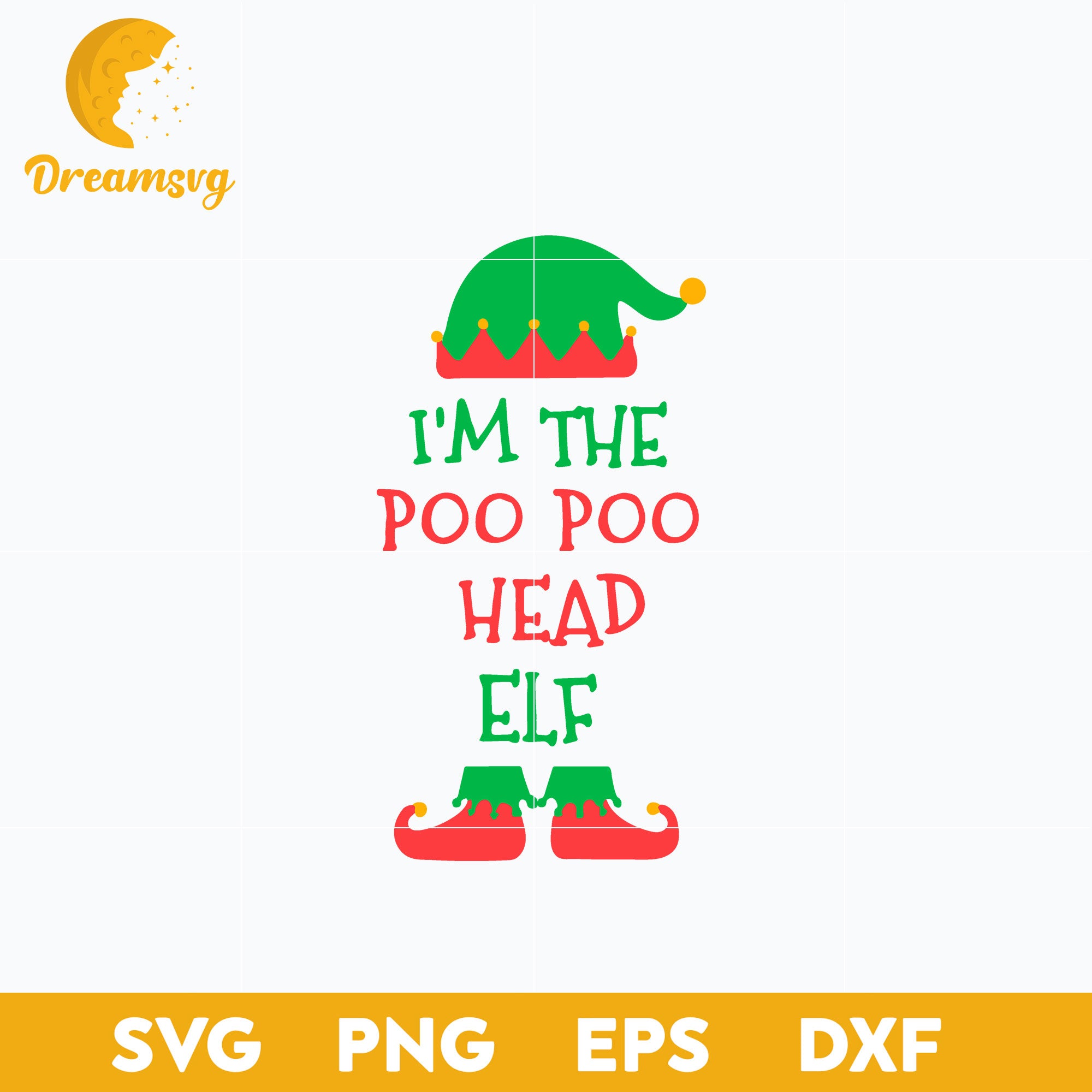 I’m The Poo Poo Head Elf Christmas SVG, Christmas SVG, PNG DXF EPS Dig ...