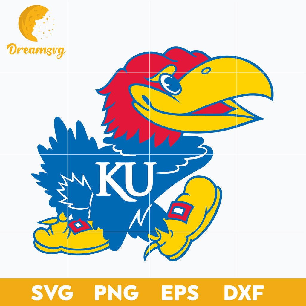 Kansas Jayhawks Svg, Logo Ncaa Sport Svg, Ncaa Svg, Png, Dxf, Eps Down