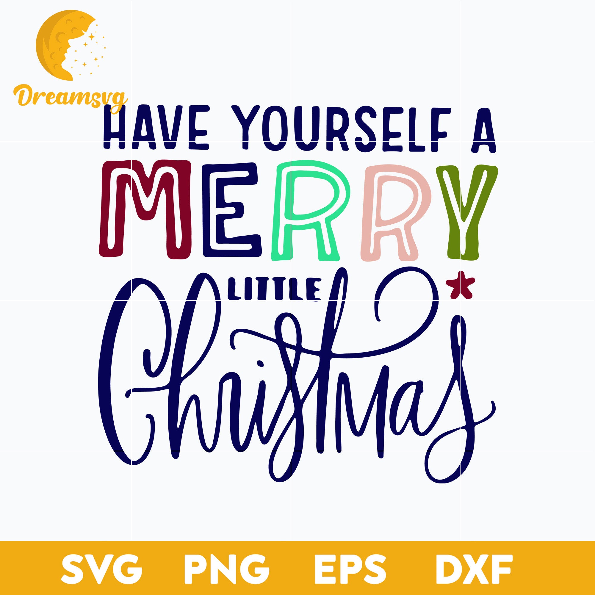 Merry Little Christmas SVG, Christmas SVG, PNG DXF EPS Digital File ...