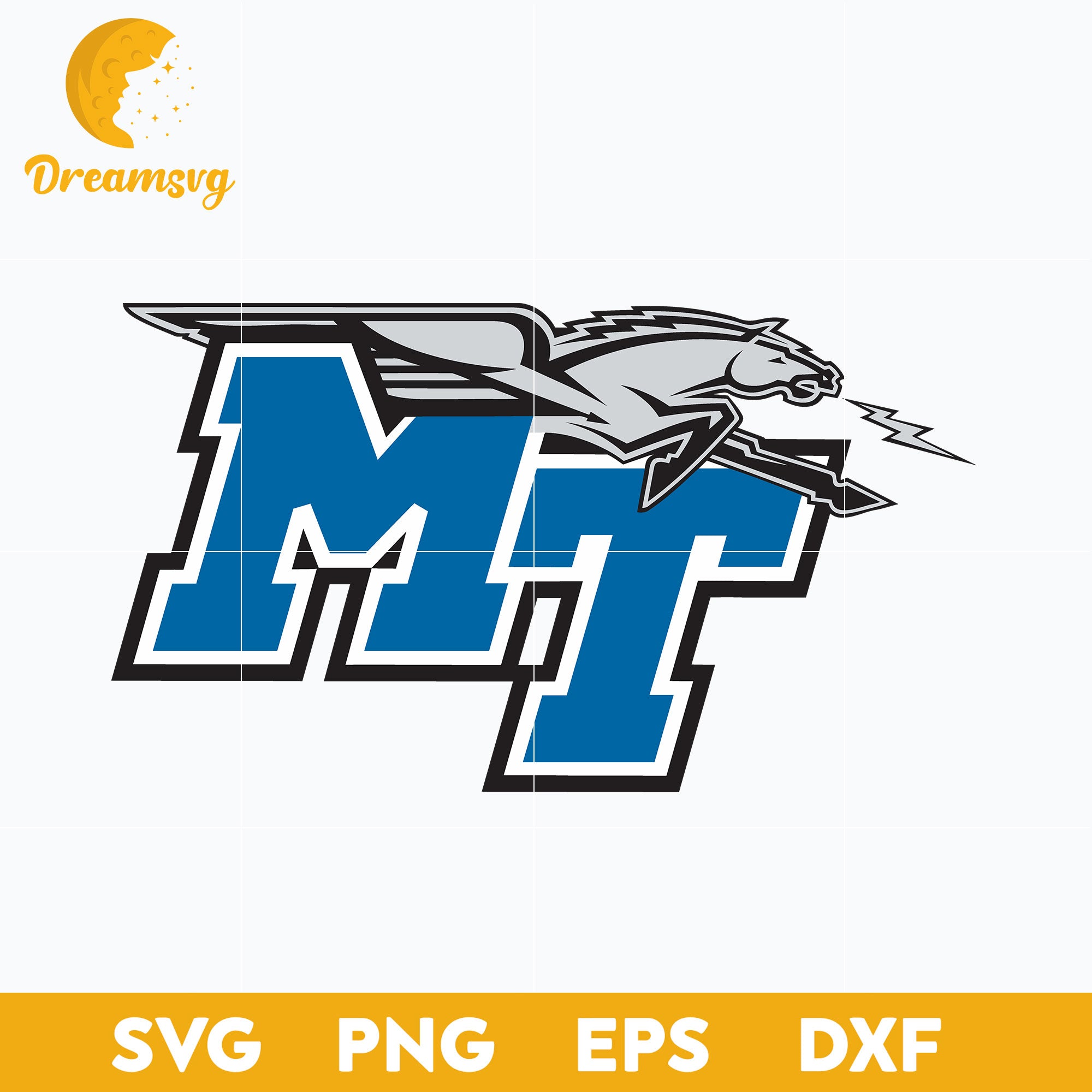 Middle Tennessee Football Logo Middle Tennessee State Blue Raiders