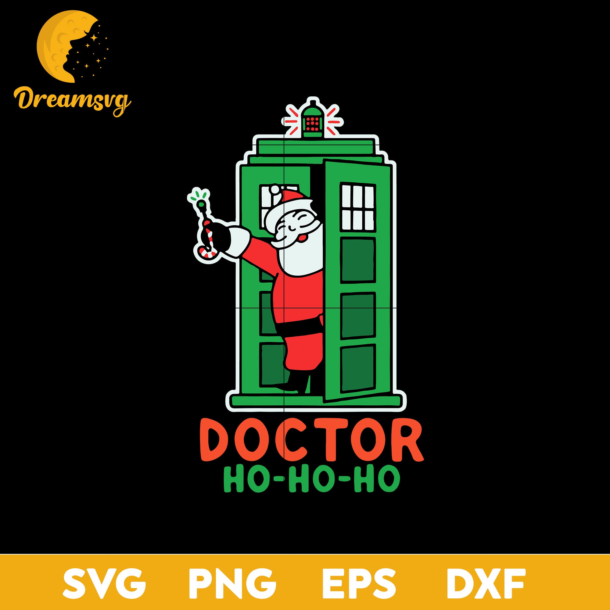 Santa Claus Doctor Ho Ho Ho SVG, Christmas SVG, PNG DXF EPS Digital Fi ...