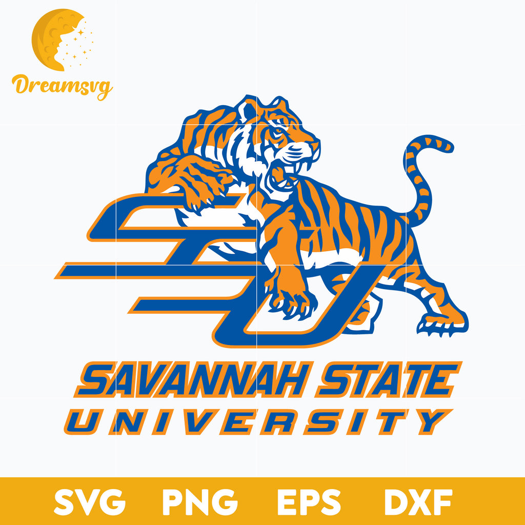 Savannah State Tigers Svg, Logo Ncaa Sport Svg, Ncaa Svg, Png, Dxf, Ep