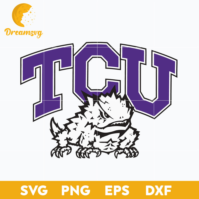 TCU Horned Frogs Svg, Logo Ncaa Sport Svg, Ncaa Svg, Png, Dxf, Eps Dow