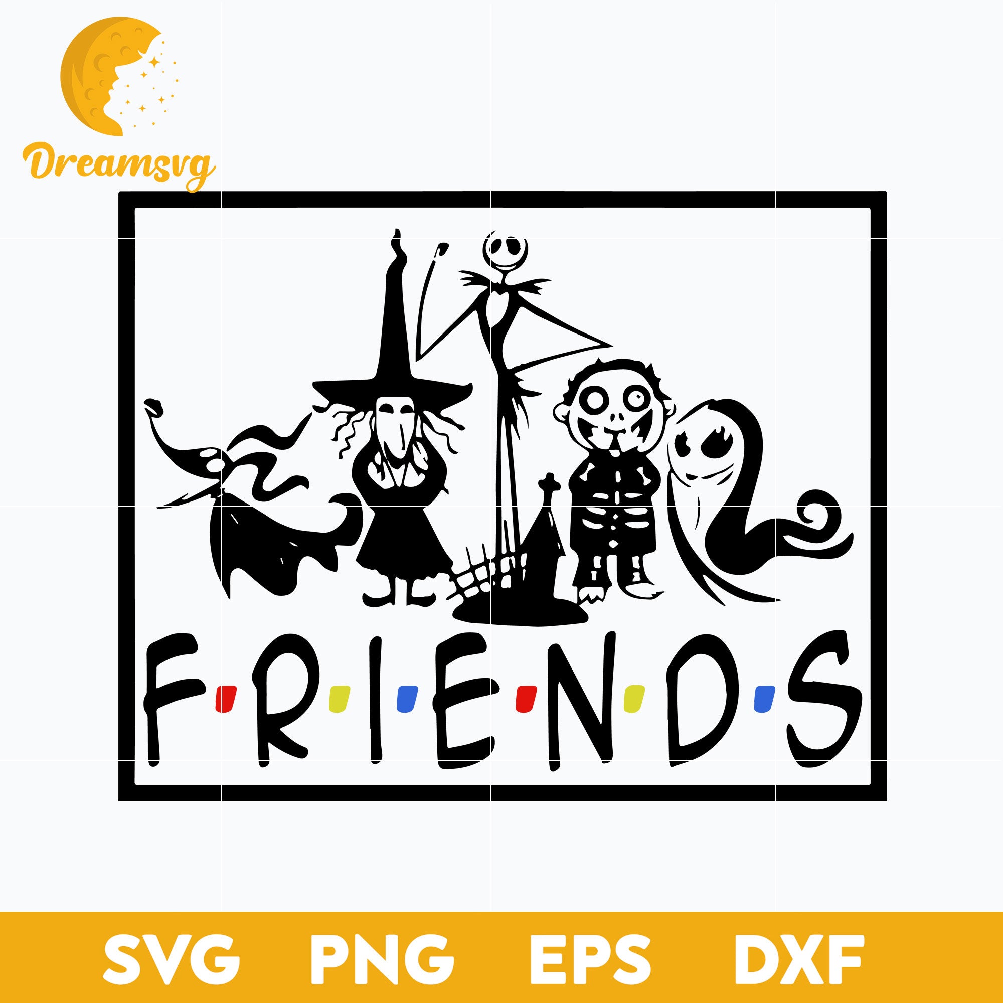 The Nightmare Before Christmas Friends SVG, Christmas SVG, PNG DXF EPS ...