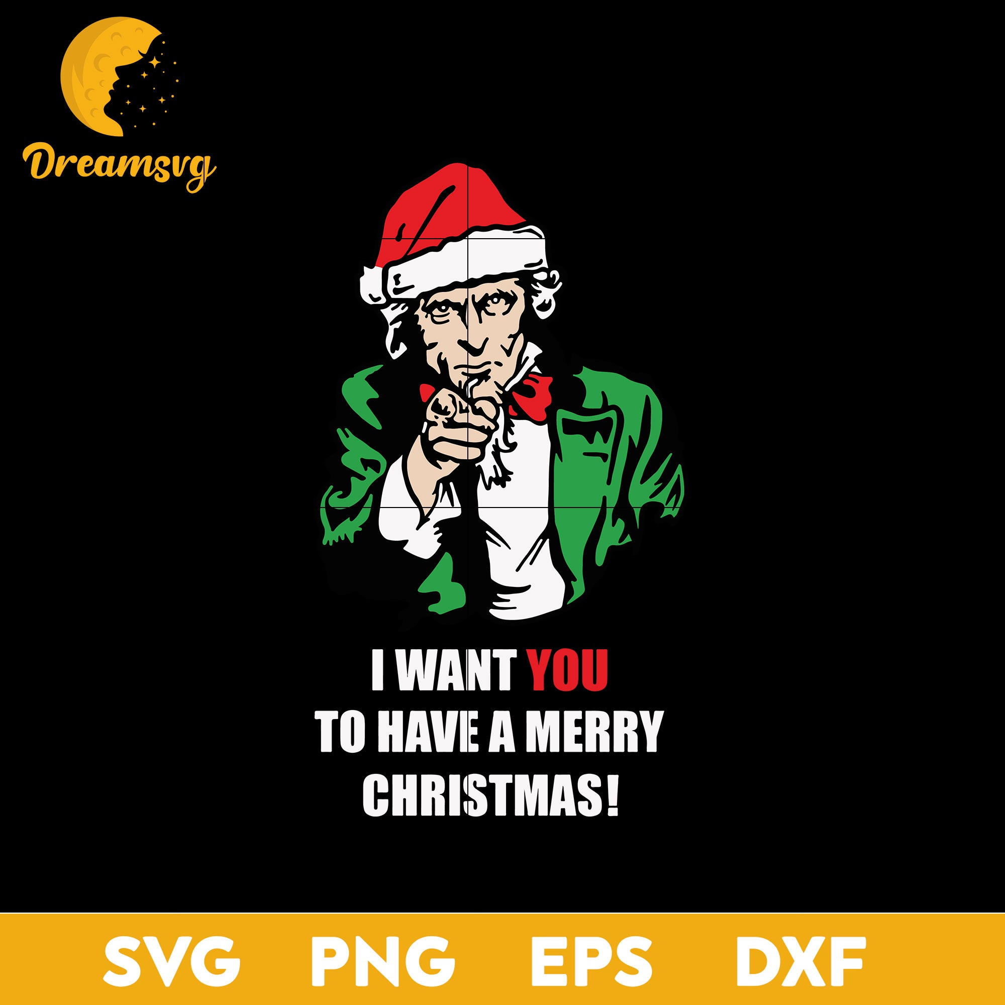 Xmas Uncle Sam I Want You To Have A Merry Christmas SVG, Christmas SVG ...