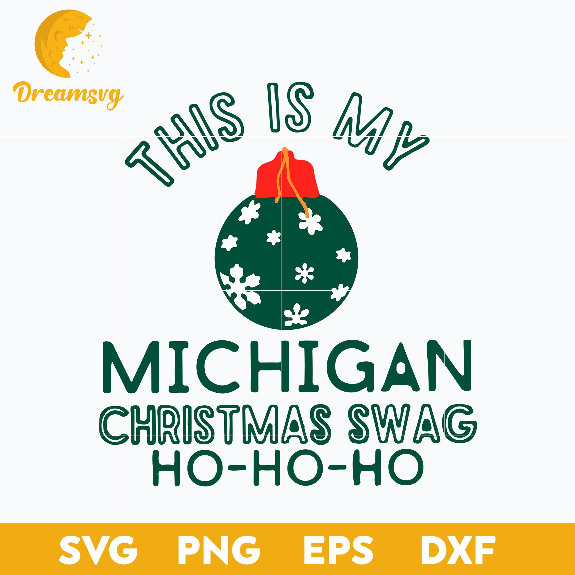 This Is My Michigan Christmas Swag Ho Ho Ho Snowball SVG, Christmas SV ...