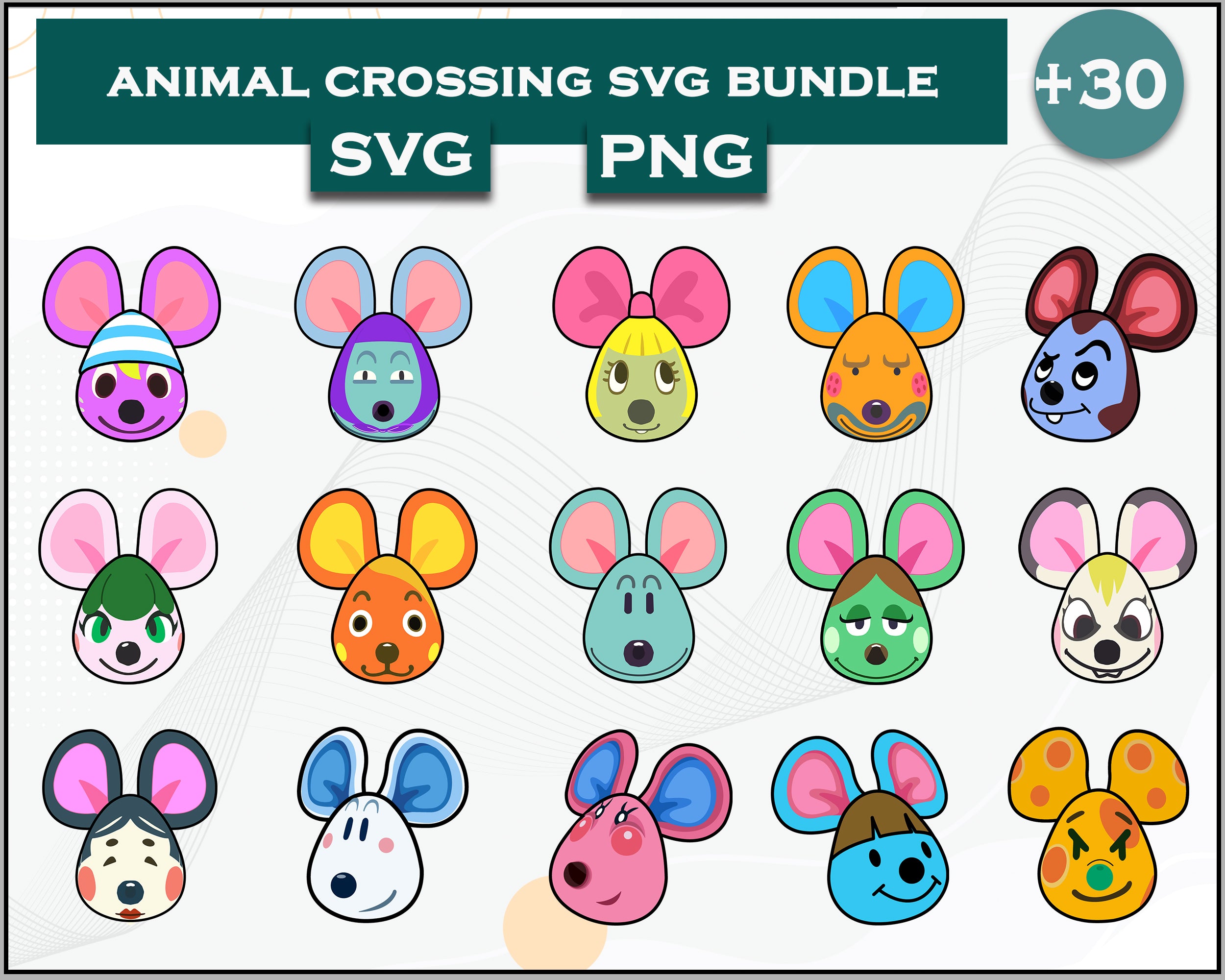 30+ Mouse Svg Bundle, Animal Crossing Svg Bundle, Animal Crossing Svg ...