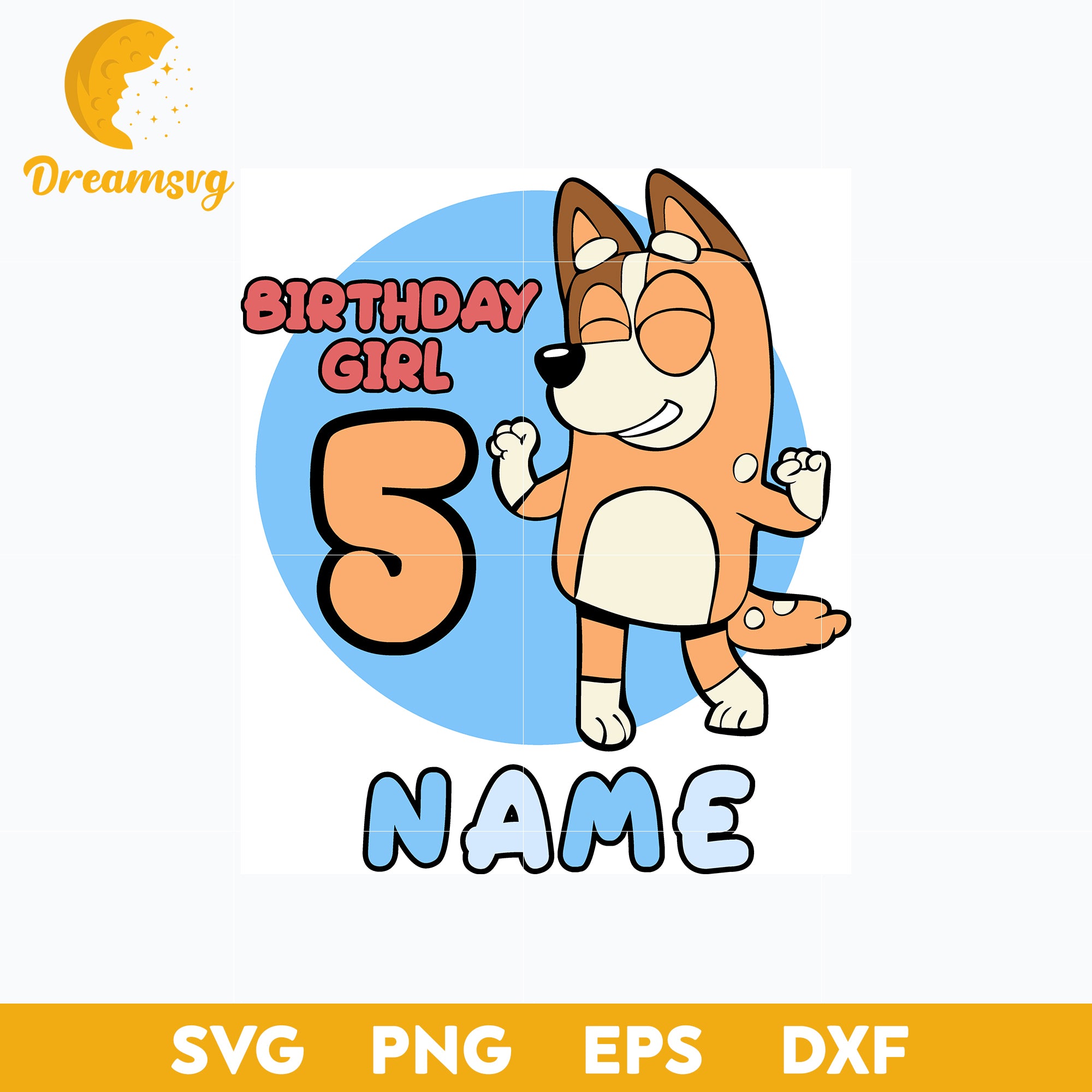 Birthday svg, Bluey Vector, Bluey Alphabeth, Bluey Cutfile, Bluey Clip ...