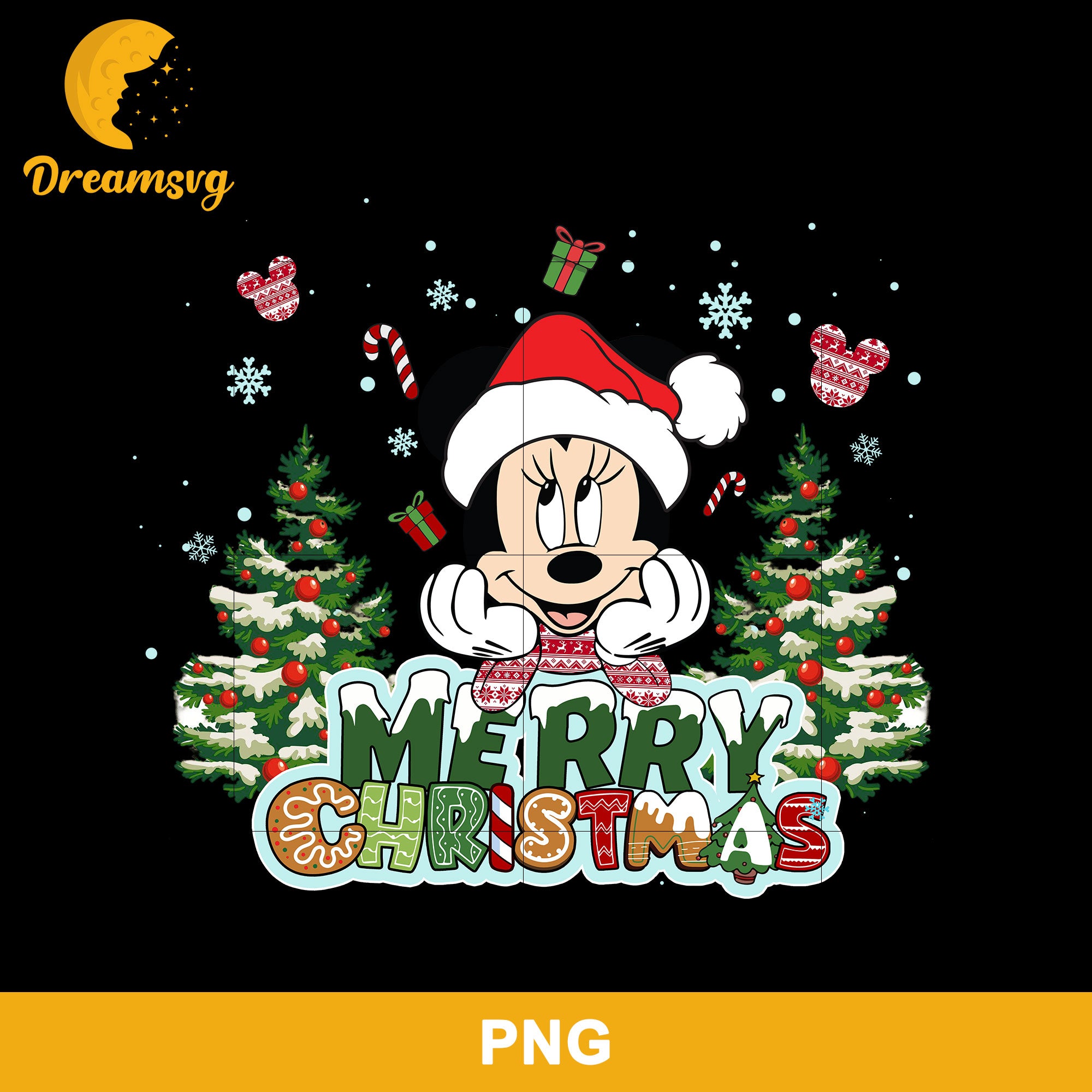 Minnie Mouse Christmas PNG, Disney Christmas PNG, Christmas PNG File ...