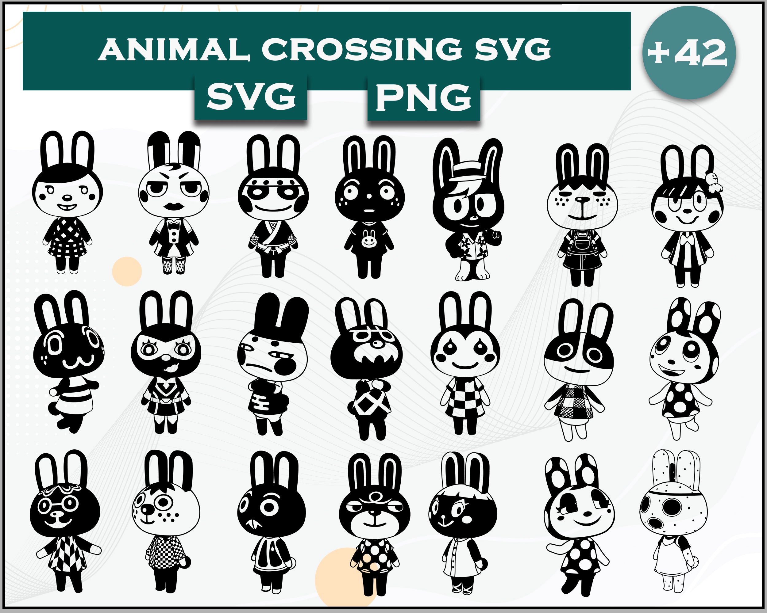 42+ Rabbits Svg Bundle, Animal Crossing Svg Bundle, Animal Crossing Sv ...