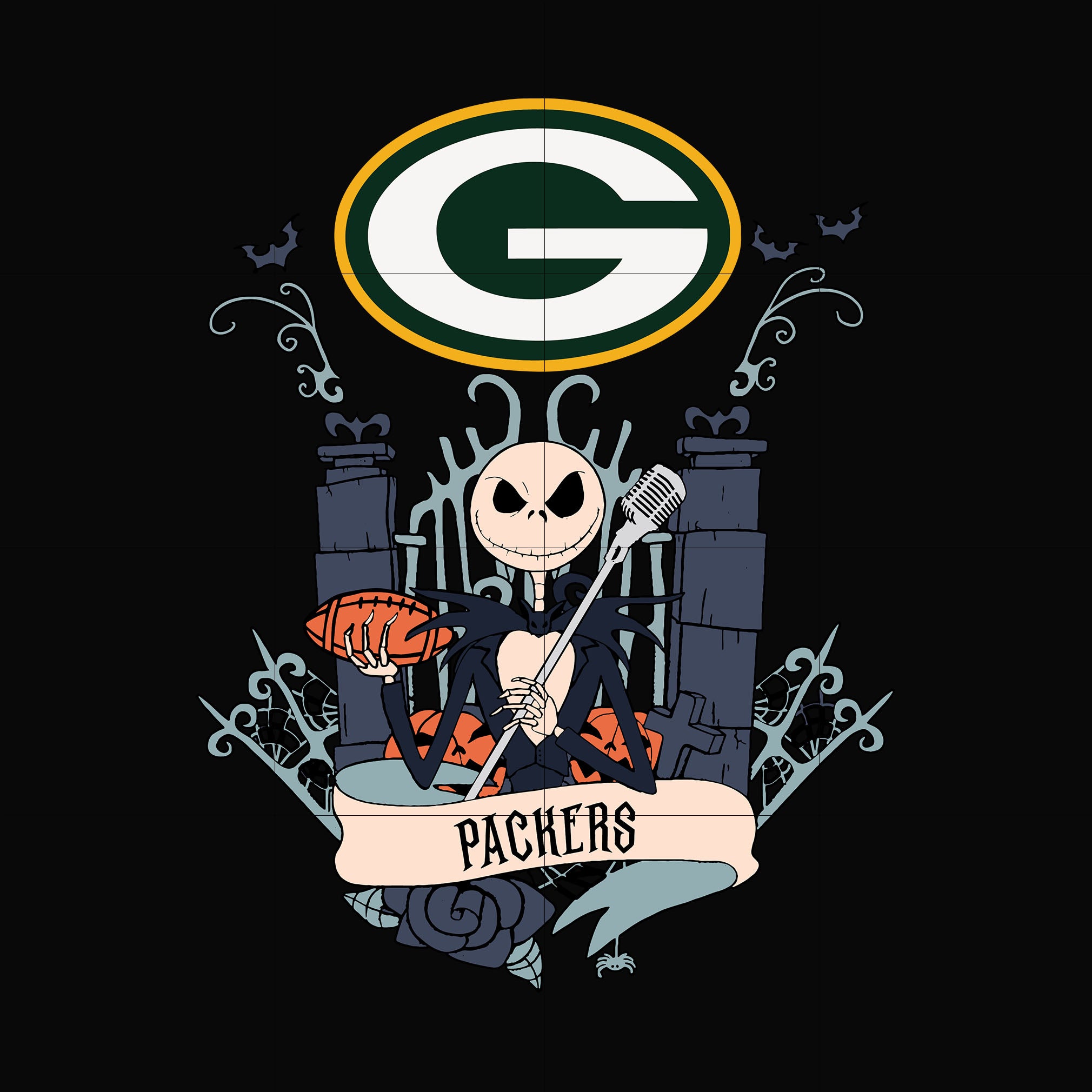 Packers Jack Halloween svg, png, dxf, eps digital file HLW0316 ...