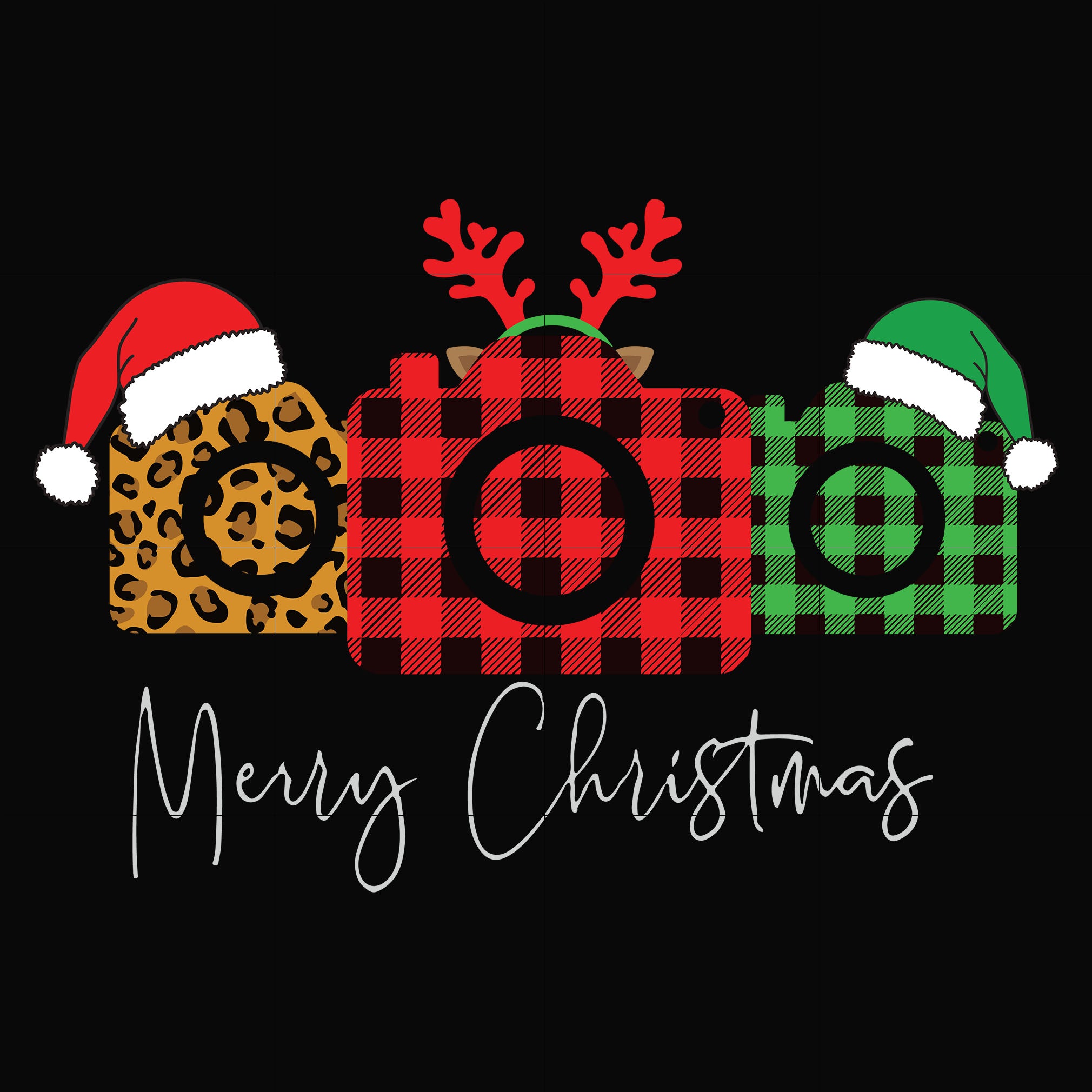 Merry Cristmas Camera svg, png, dxf, eps digital file NCRM14072021 ...