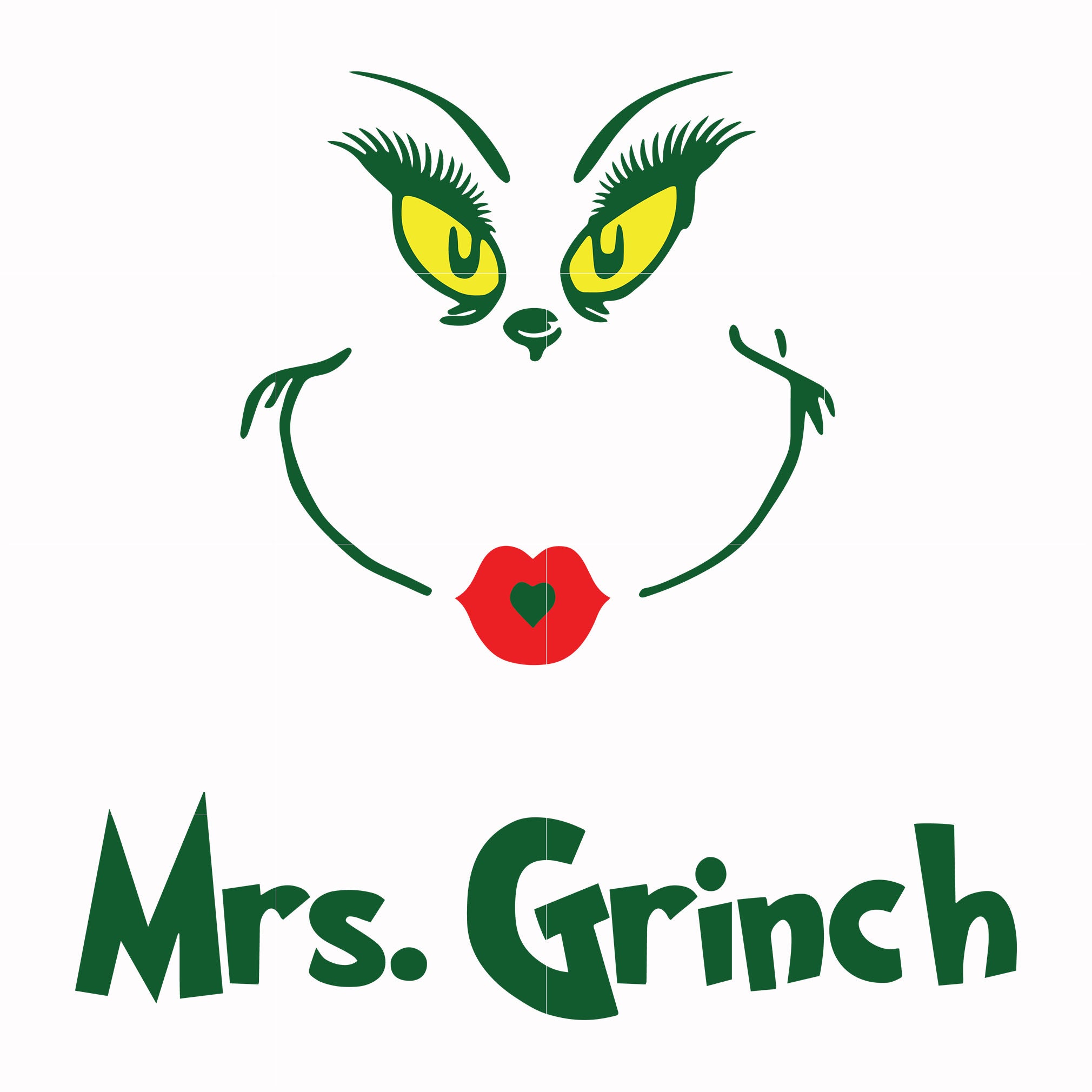 Mrs. Grinch svg, png, dxf, eps file DR00039 – DreamSVG Store