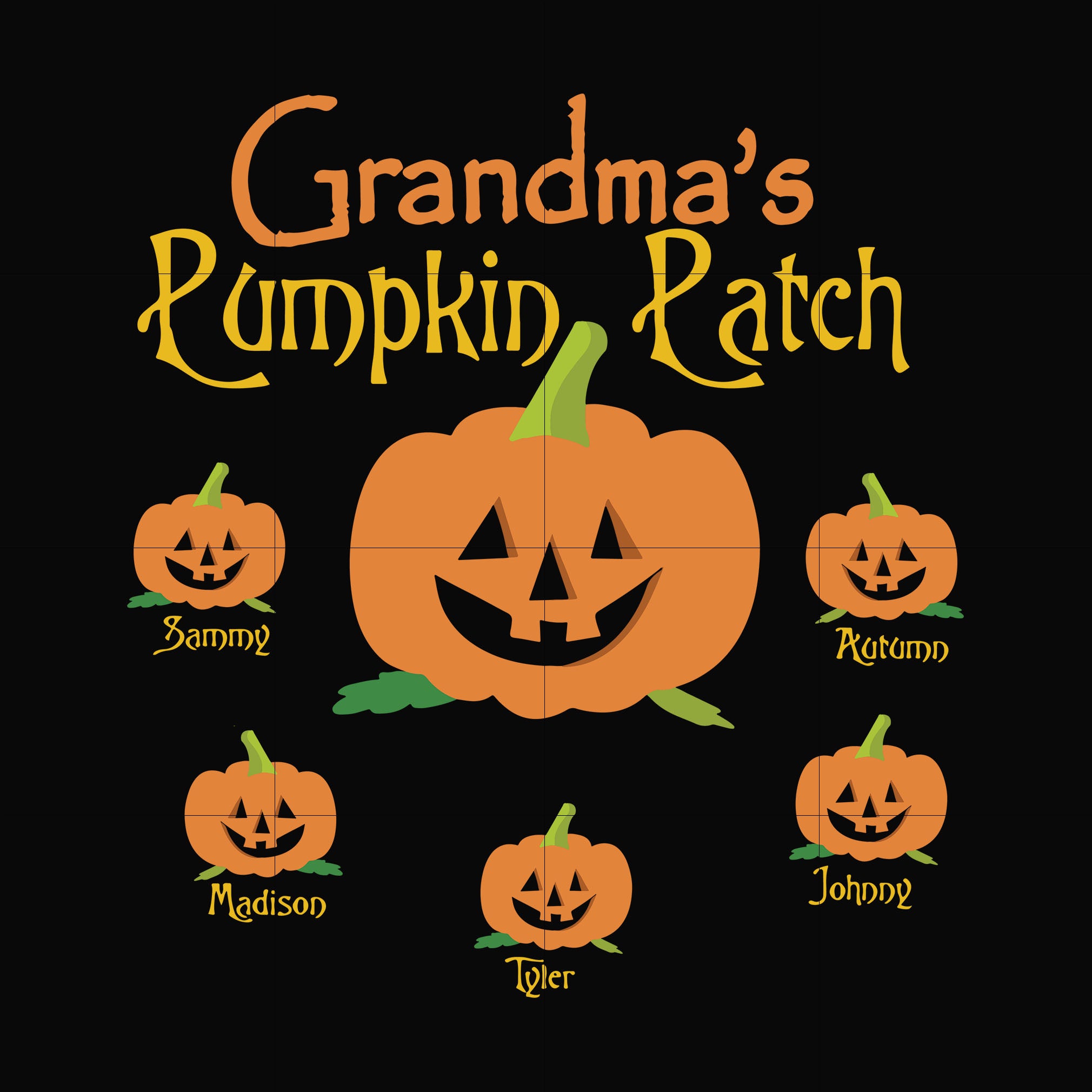 Grandma's Pumpkin Path svg, halloween svg, png, dxf, eps digital file ...