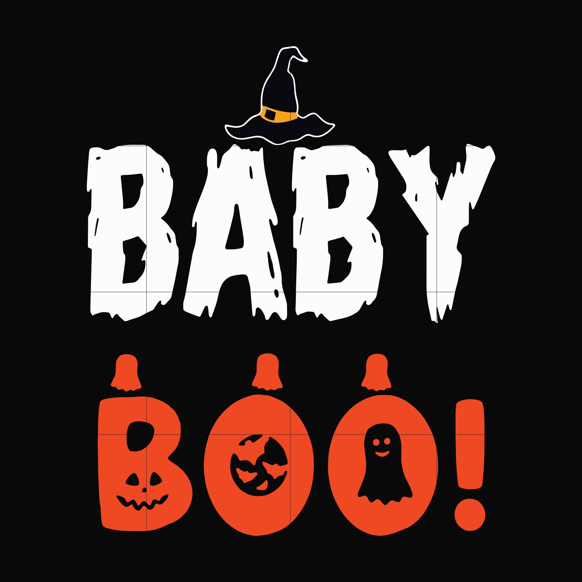 Baby boo! svg, png, dxf, eps digital file HLW0083 – DreamSVG Store