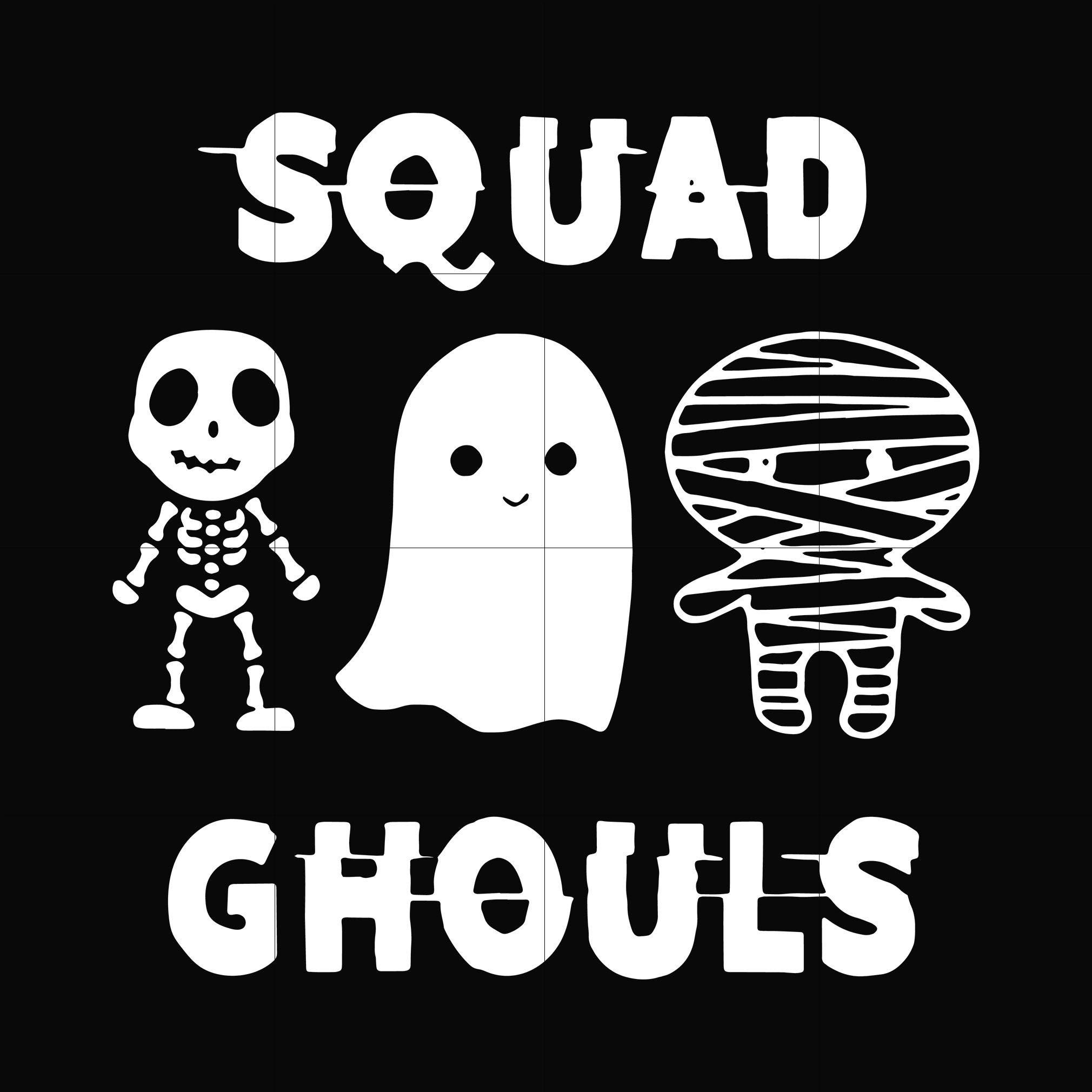 Squad ghouls svg, halloween svg, png, dxf, eps, digital file HLW0030 ...