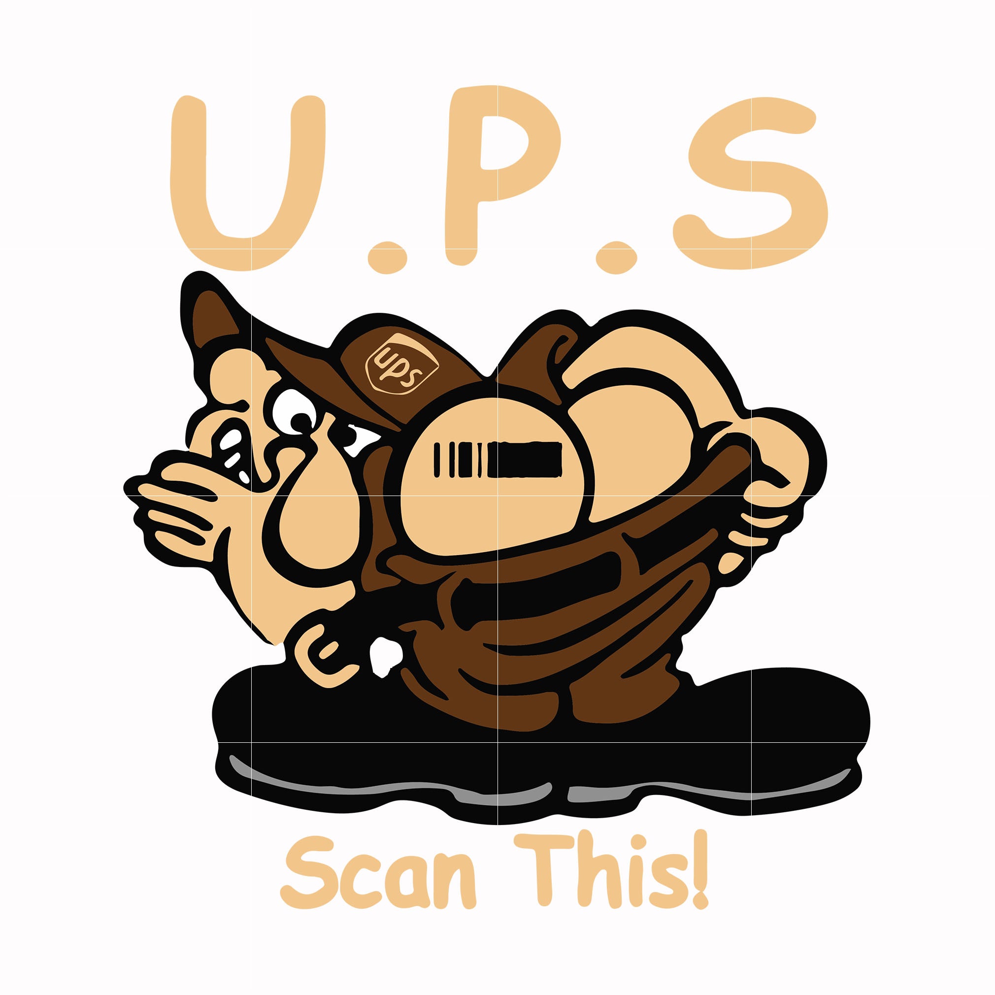 UPS scan this svg, halloween svg png, dxf, eps digital file HWL2007202 ...