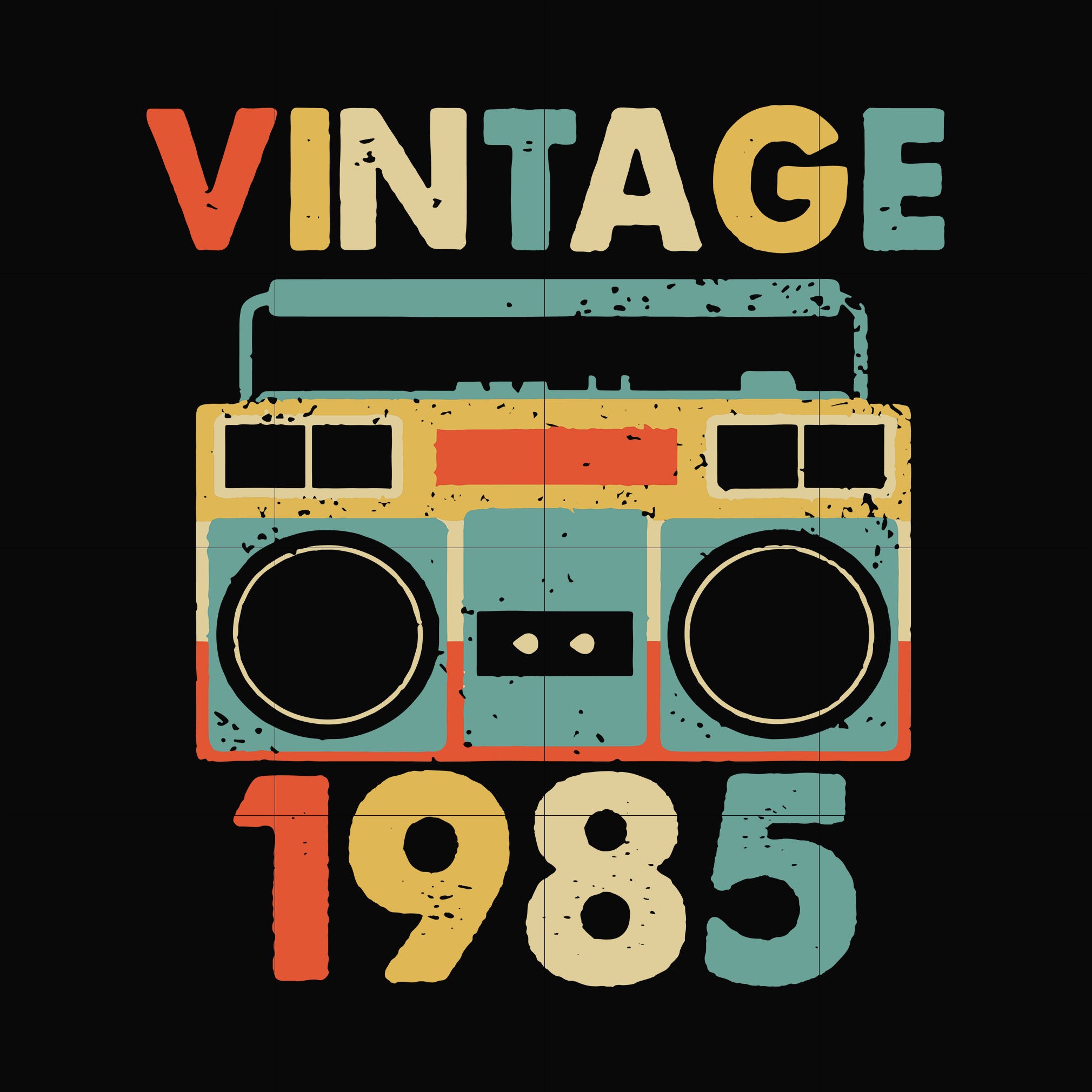 Vintage November 1985 svg, png, dxf, eps digital file NBD0027 ...