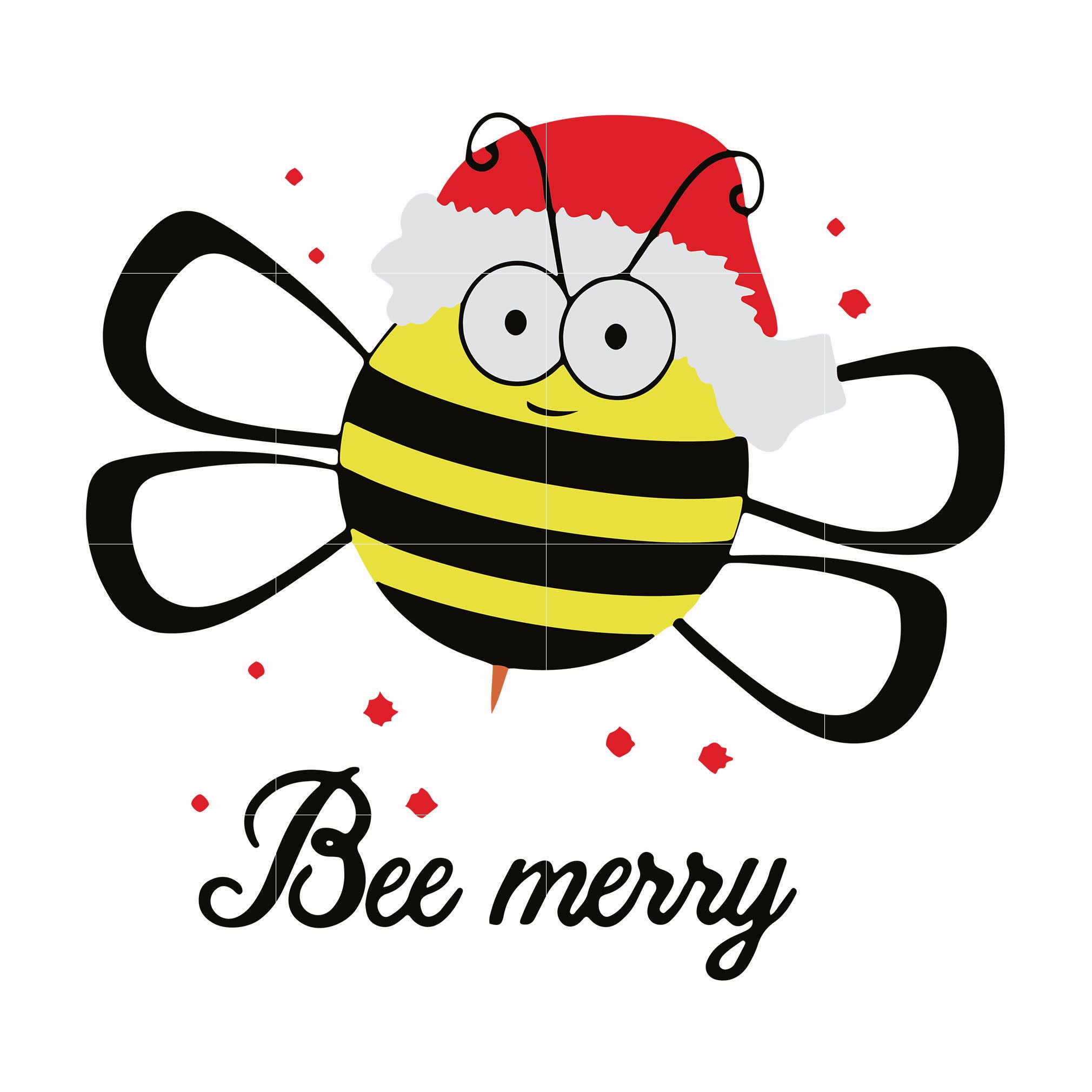 Bee merry svg, png, dxf, eps digital file NCRM14072027 – DreamSVG Store