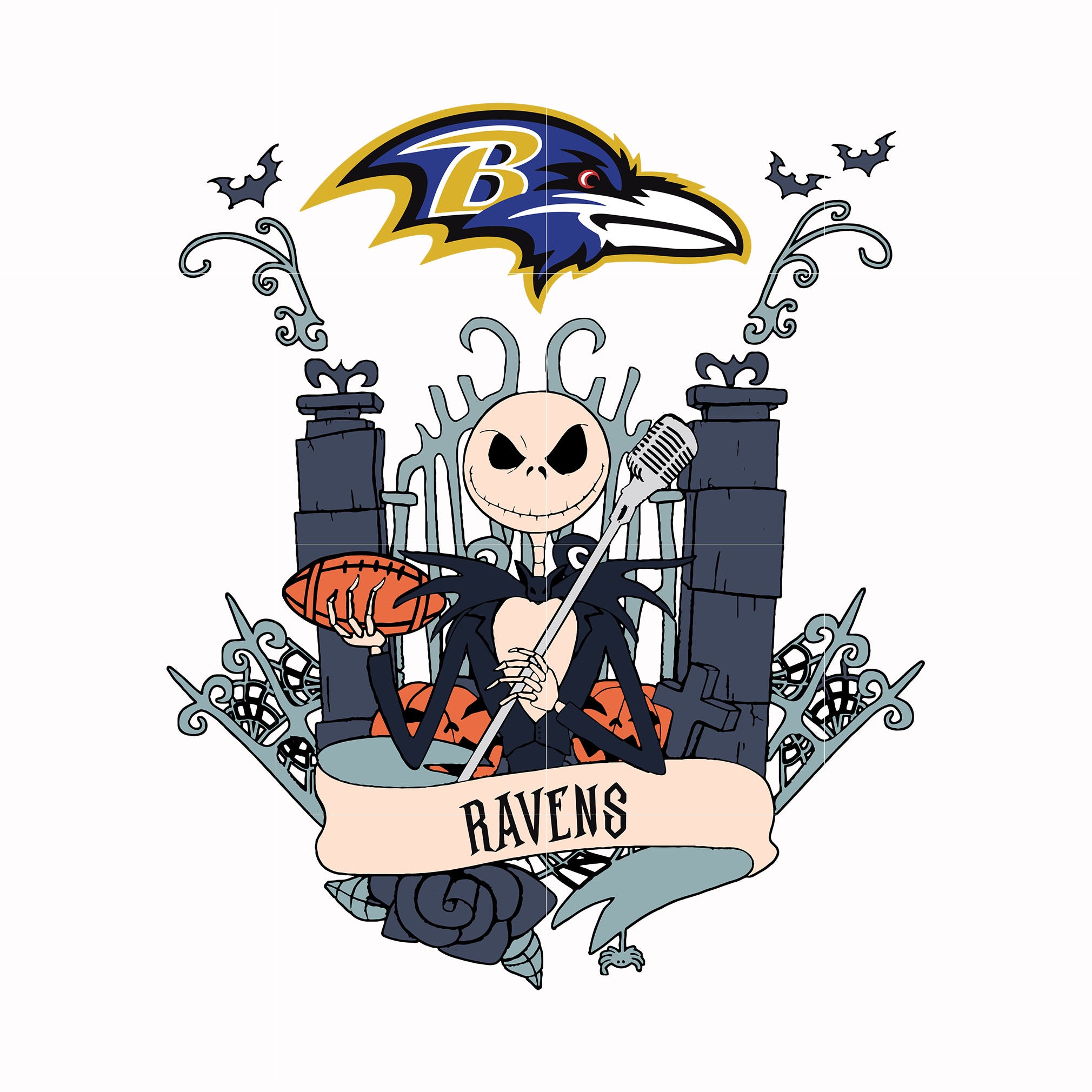 Ravens Jack Halloween svg, png, dxf, eps digital file HLW0319 ...