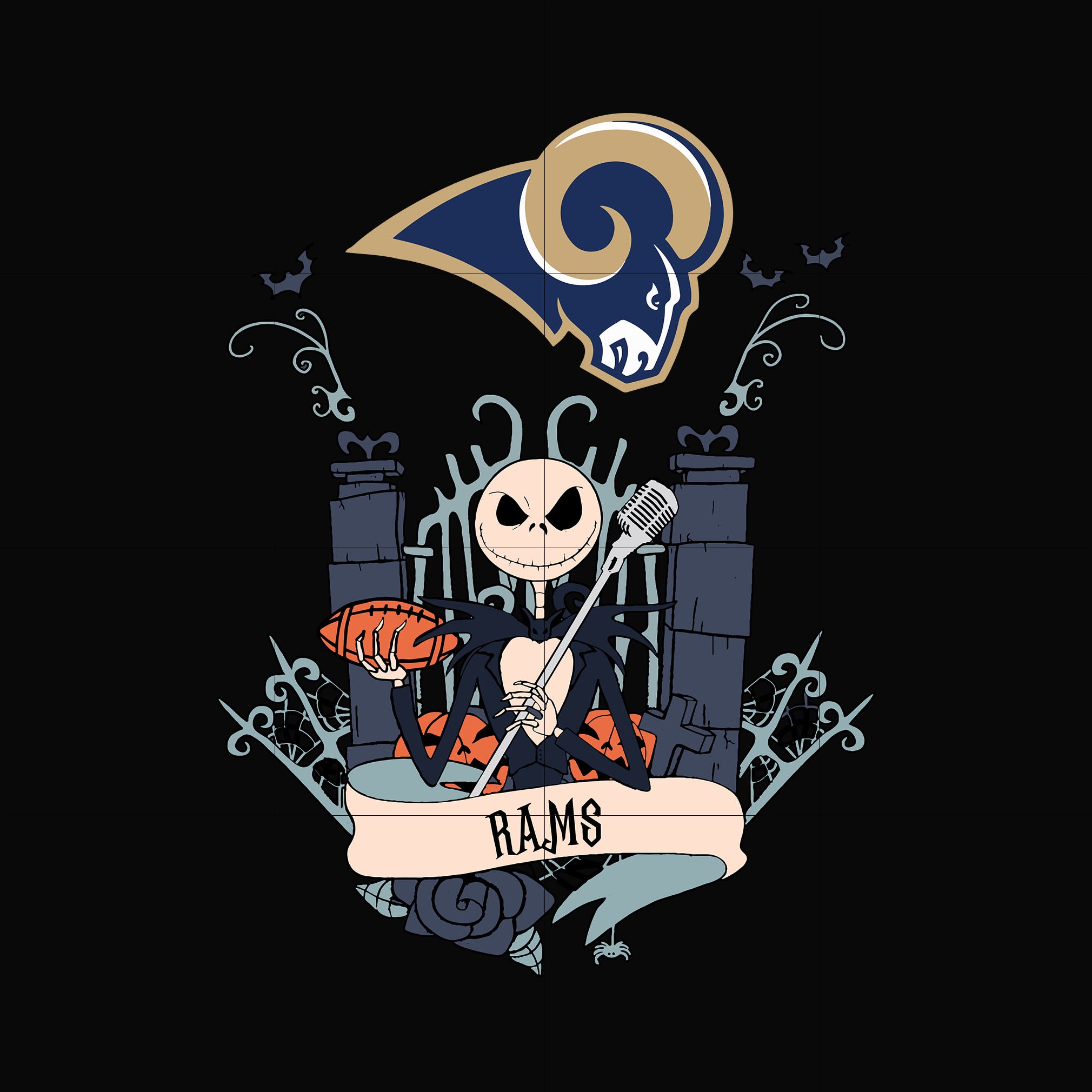 Rams Jack Halloween svg, png, dxf, eps digital file HLW0303 – DreamSVG ...